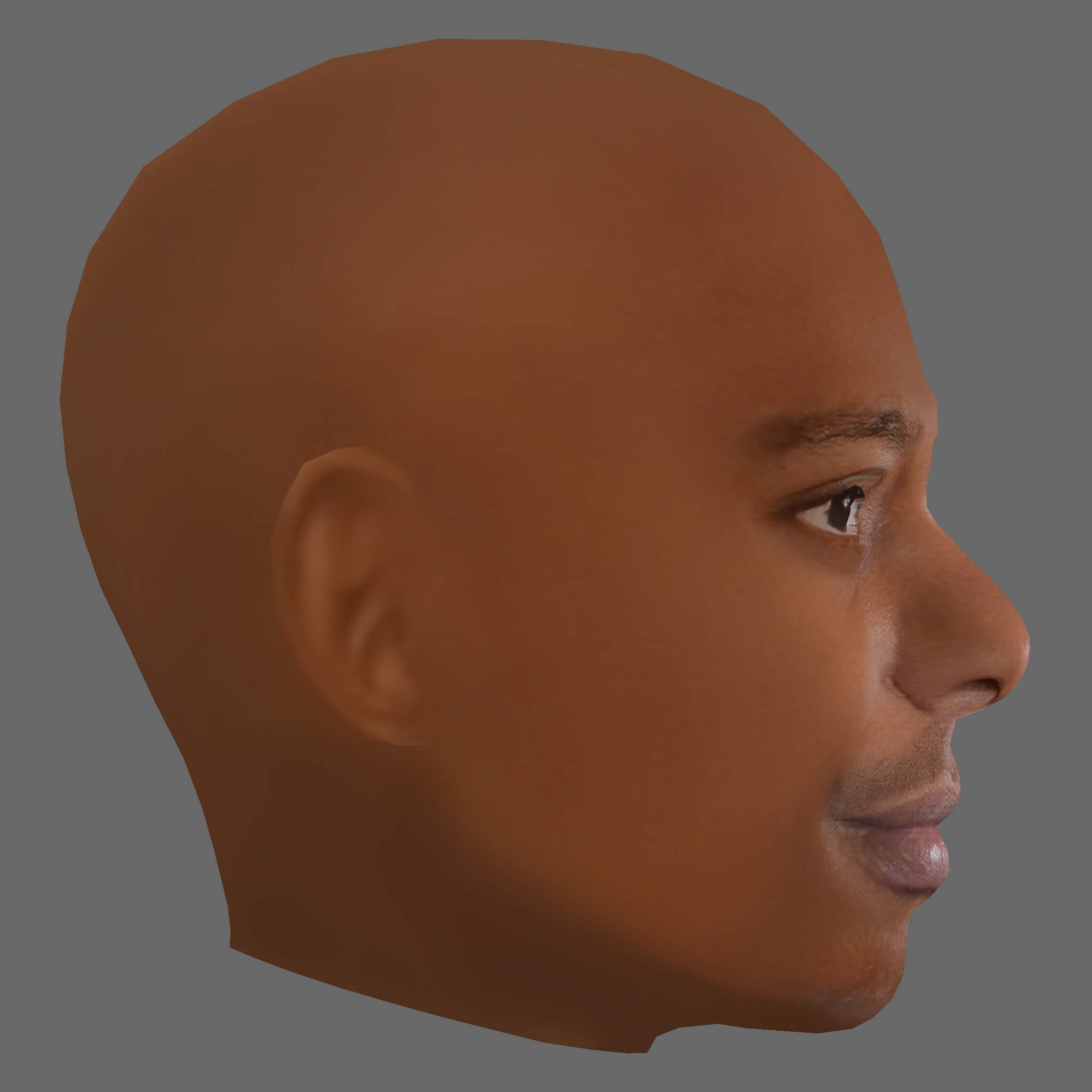 Dave Chappelle Head - Low Poly Head for Game Low Poly 3D Model by ...