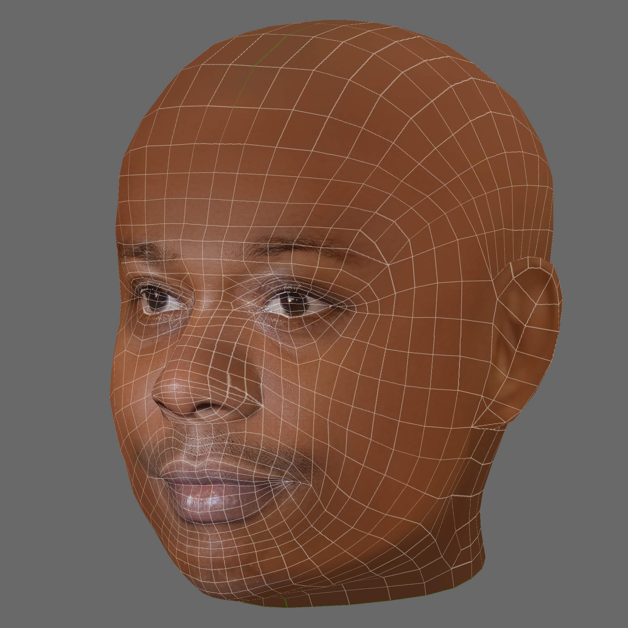 Dave Chappelle Head - Low Poly Head for Game Low Poly 3D Model by ...