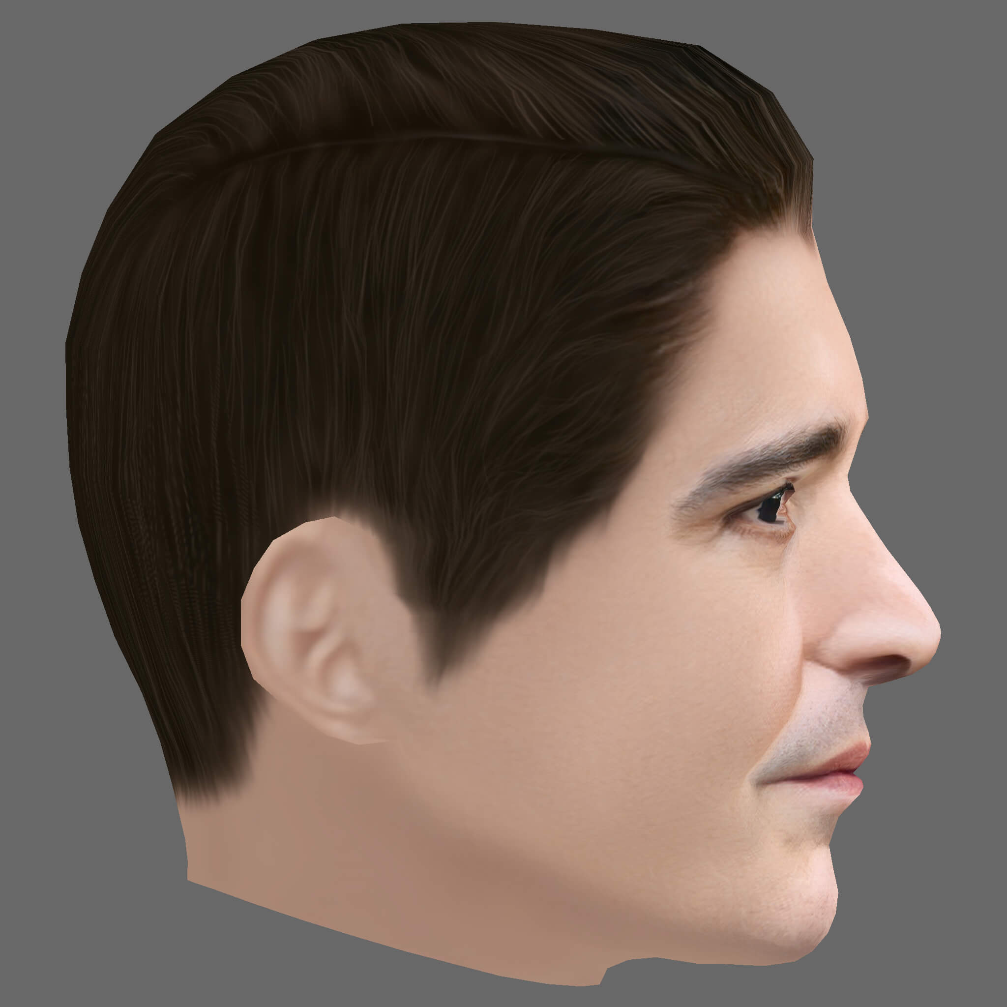 David Dastmalchian Head - Low Poly Head for Game 3D Model by Nammichael