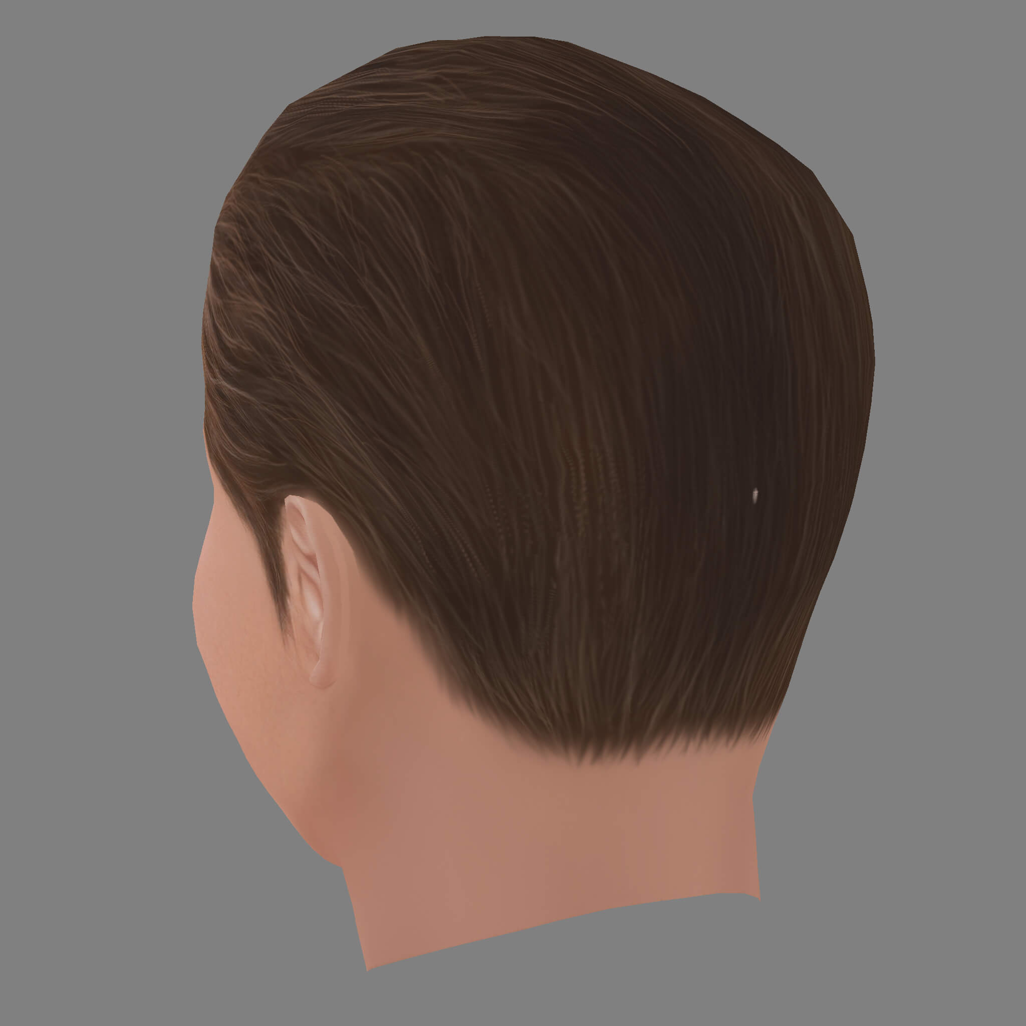 David Hasselhoff Head - Low Poly Head for Game 3D Model by Nammichael