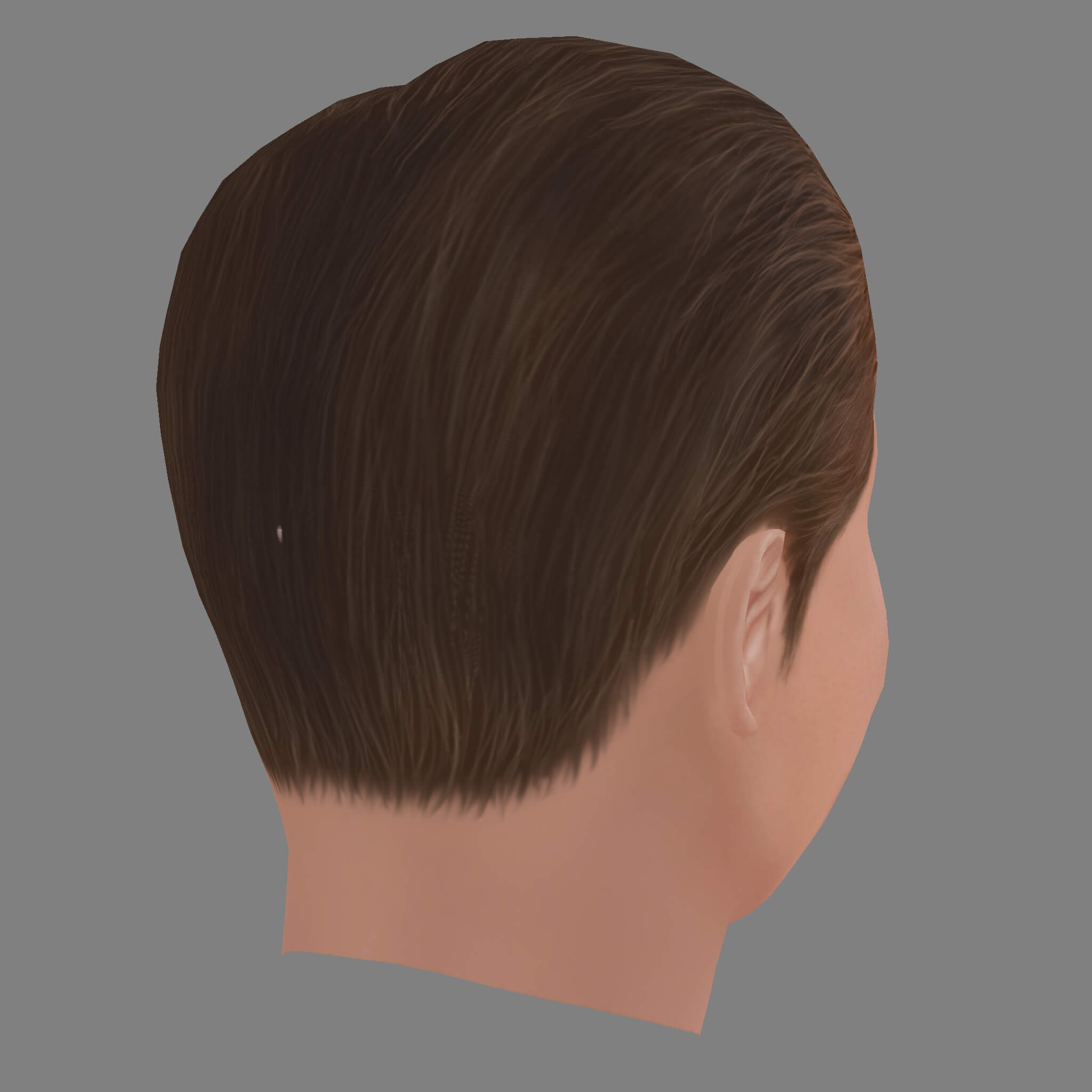 David Hasselhoff Head - Low Poly Head for Game 3D Model by Nammichael