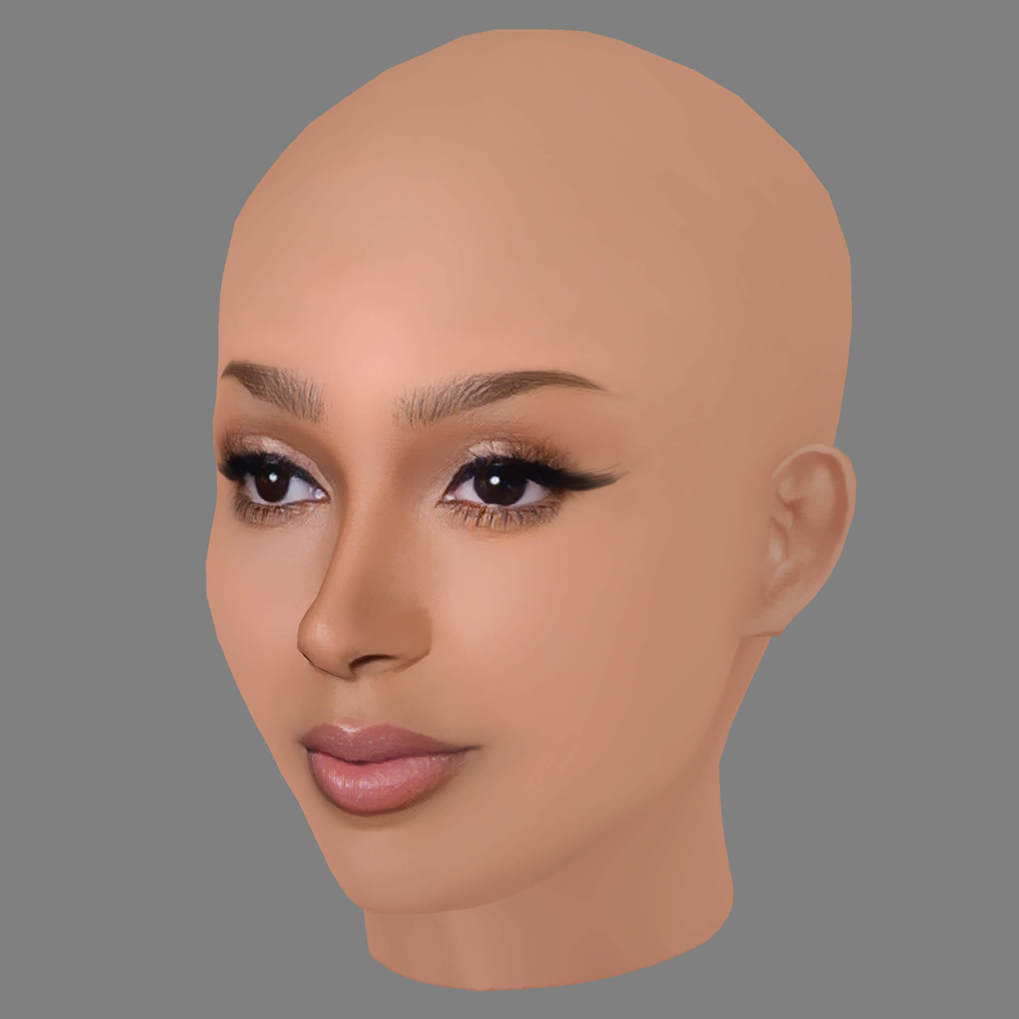 Doja Cat Head - No Hair - Low Poly Head for Game 3D Model by Nammichael