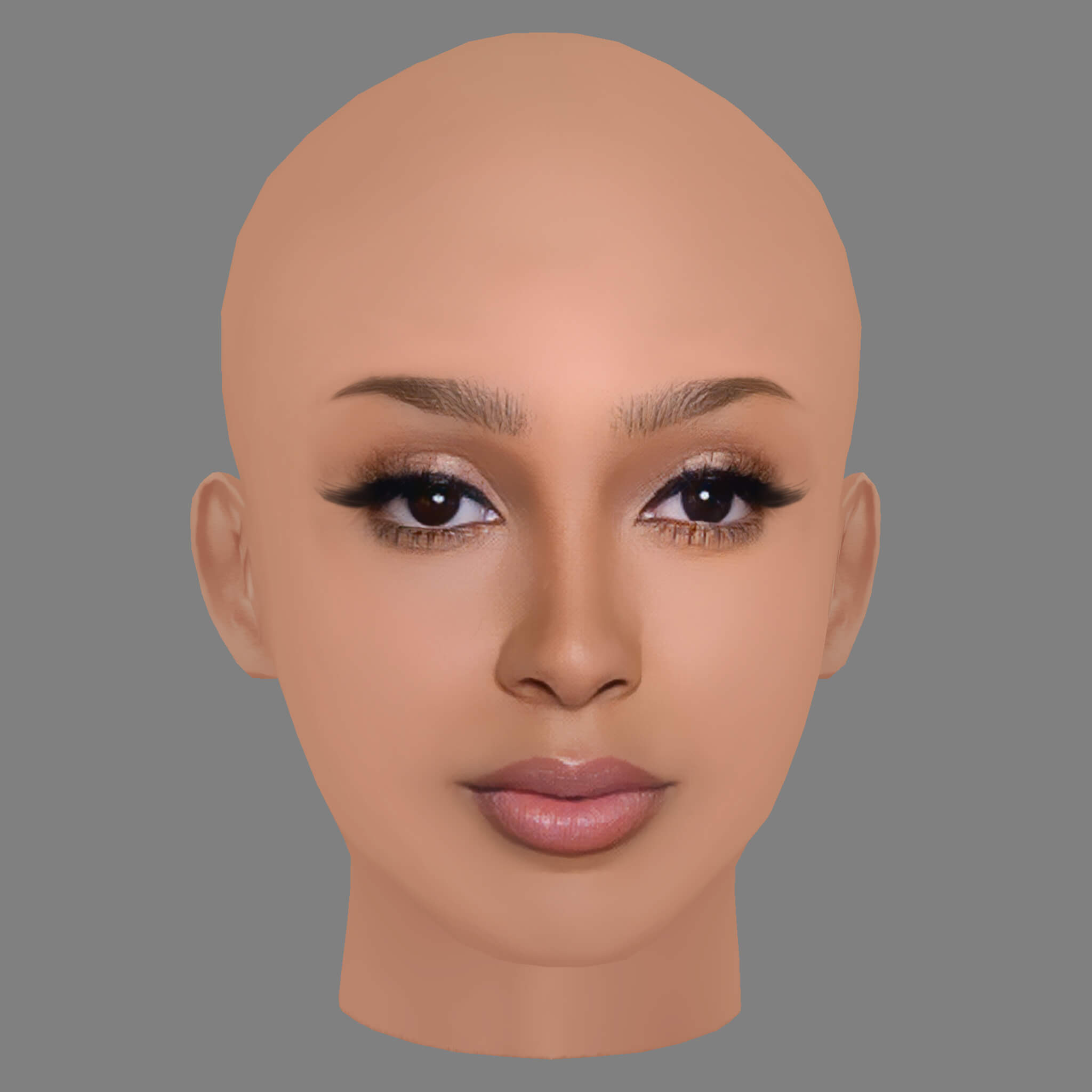 Doja Cat Head - No Hair - Low Poly Head for Game 3D Model by Nammichael