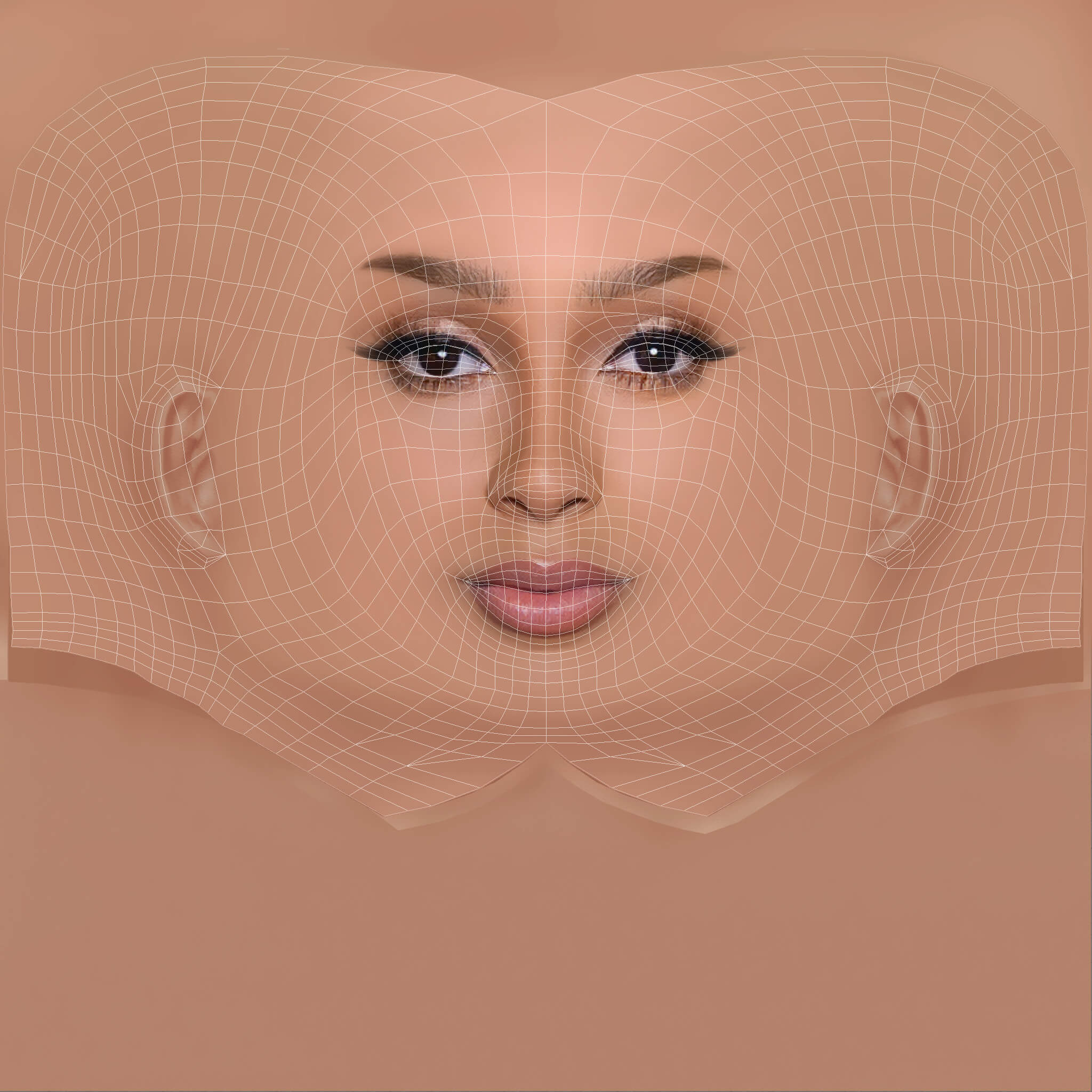 Doja Cat Head - No Hair - Low Poly Head for Game 3D Model by Nammichael