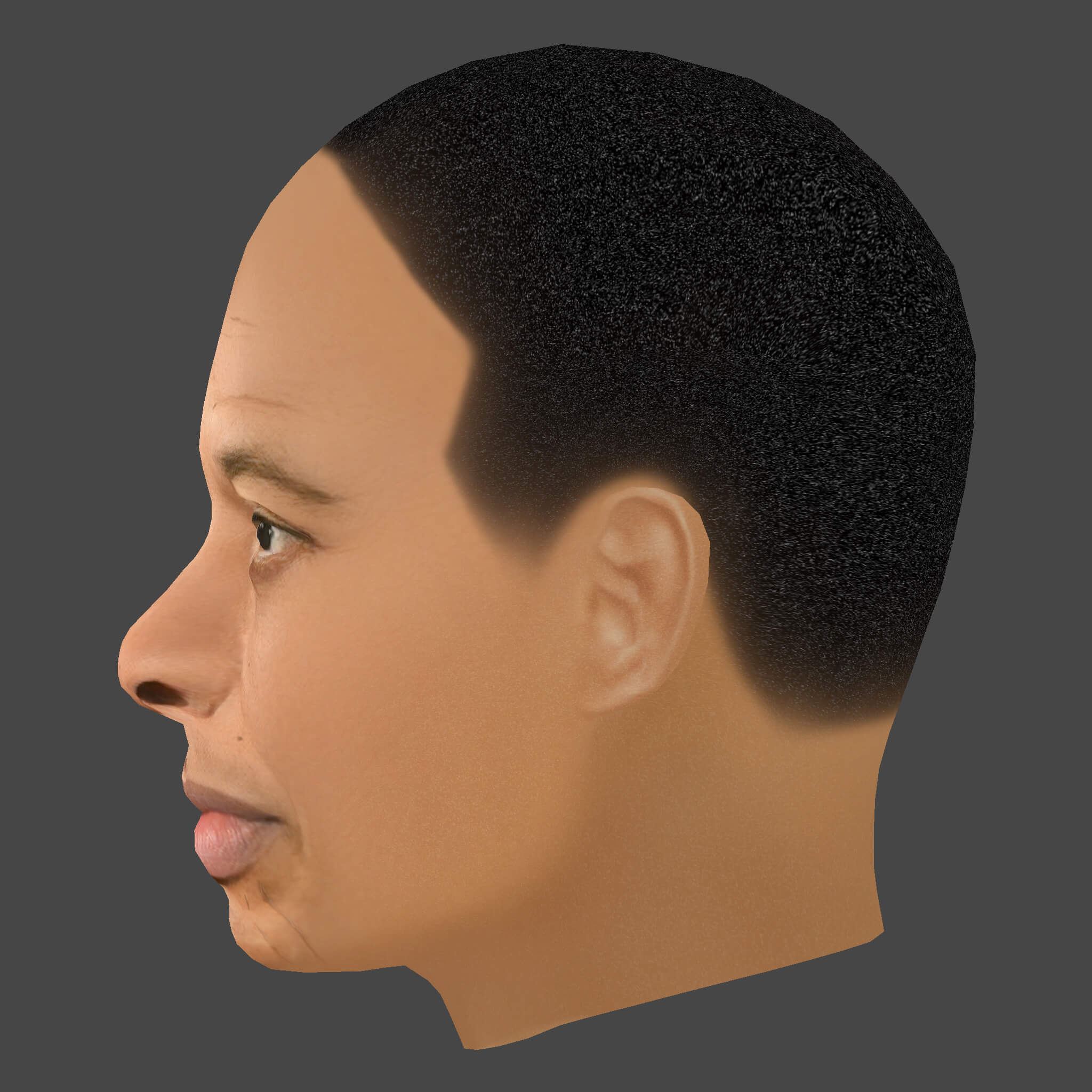 Dr Dre - Andre Romelle Young Head - Low Poly Head 3D Model by Nammichael