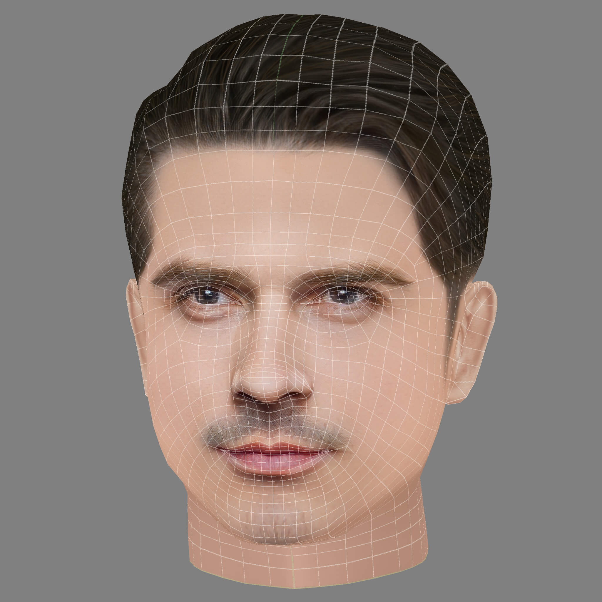 Dritan Kastrati Head - Low Poly Head for Game 3D Model by Nammichael