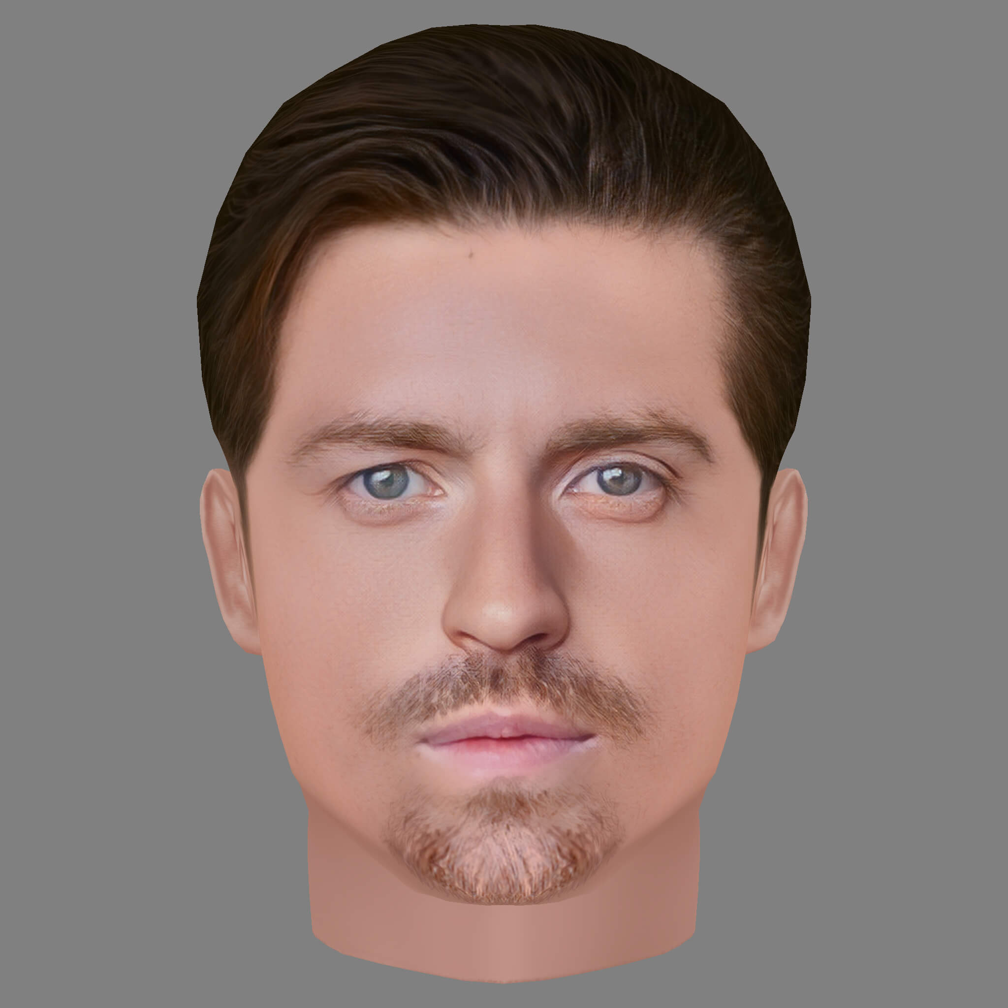 Alfie Stewart Head - Low Poly Head for Game 3D Model by Nammichael