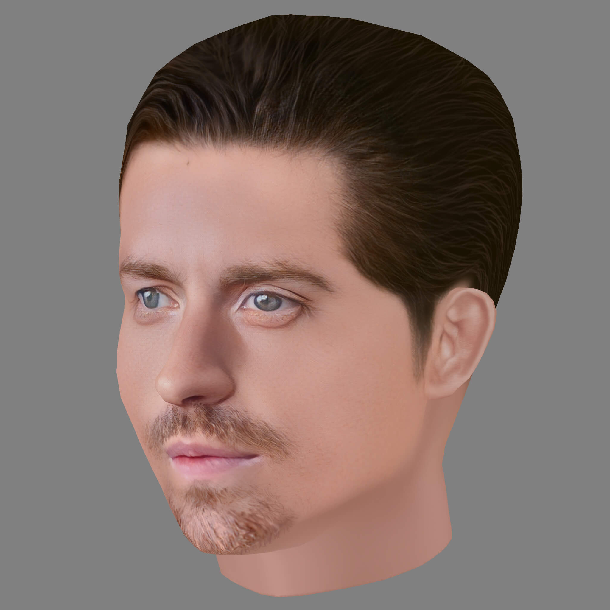 Alfie Stewart Head - Low Poly Head for Game 3D Model by Nammichael