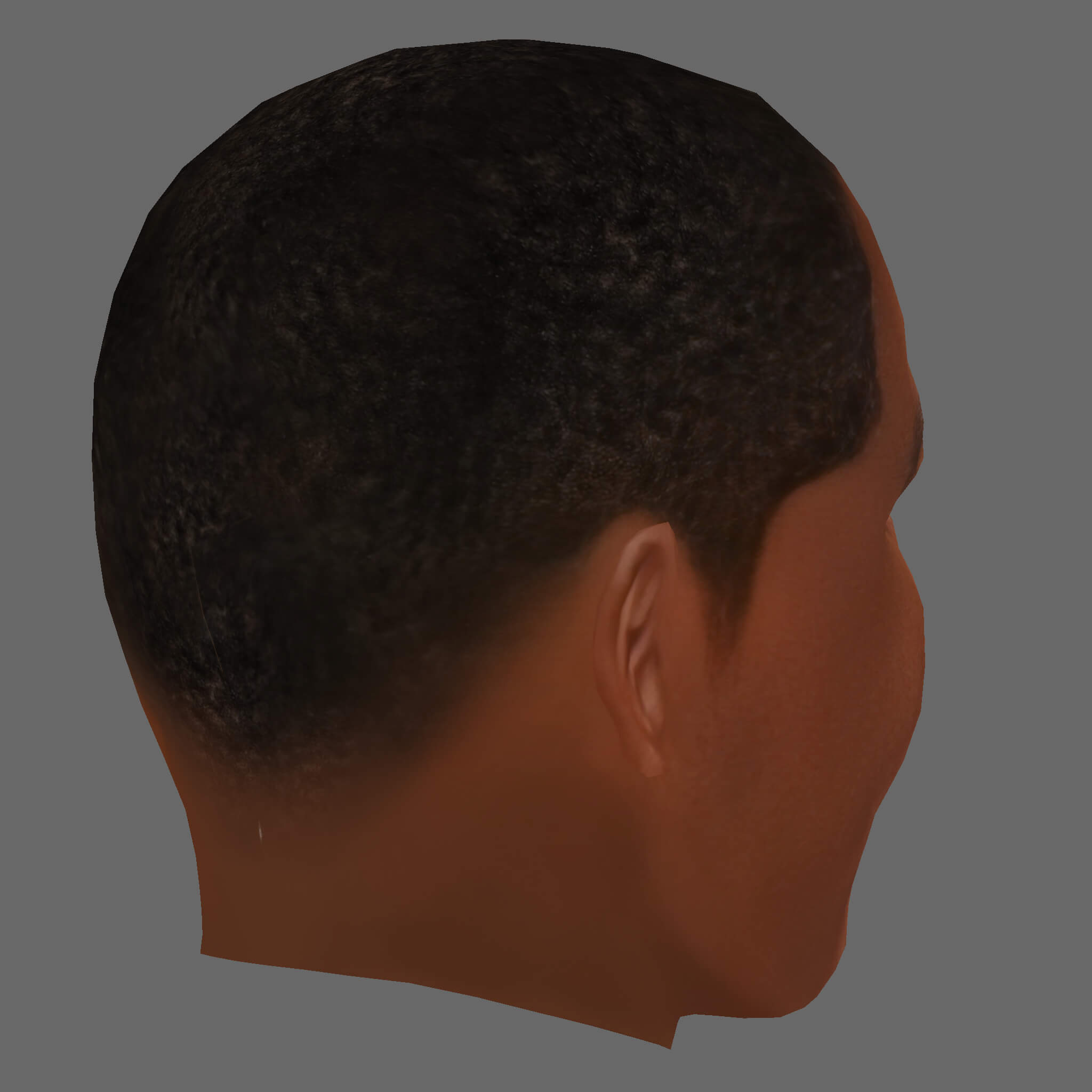 Eddie Murphy Head - Low Poly Head for Game Low Poly 3D Model by Nammichael