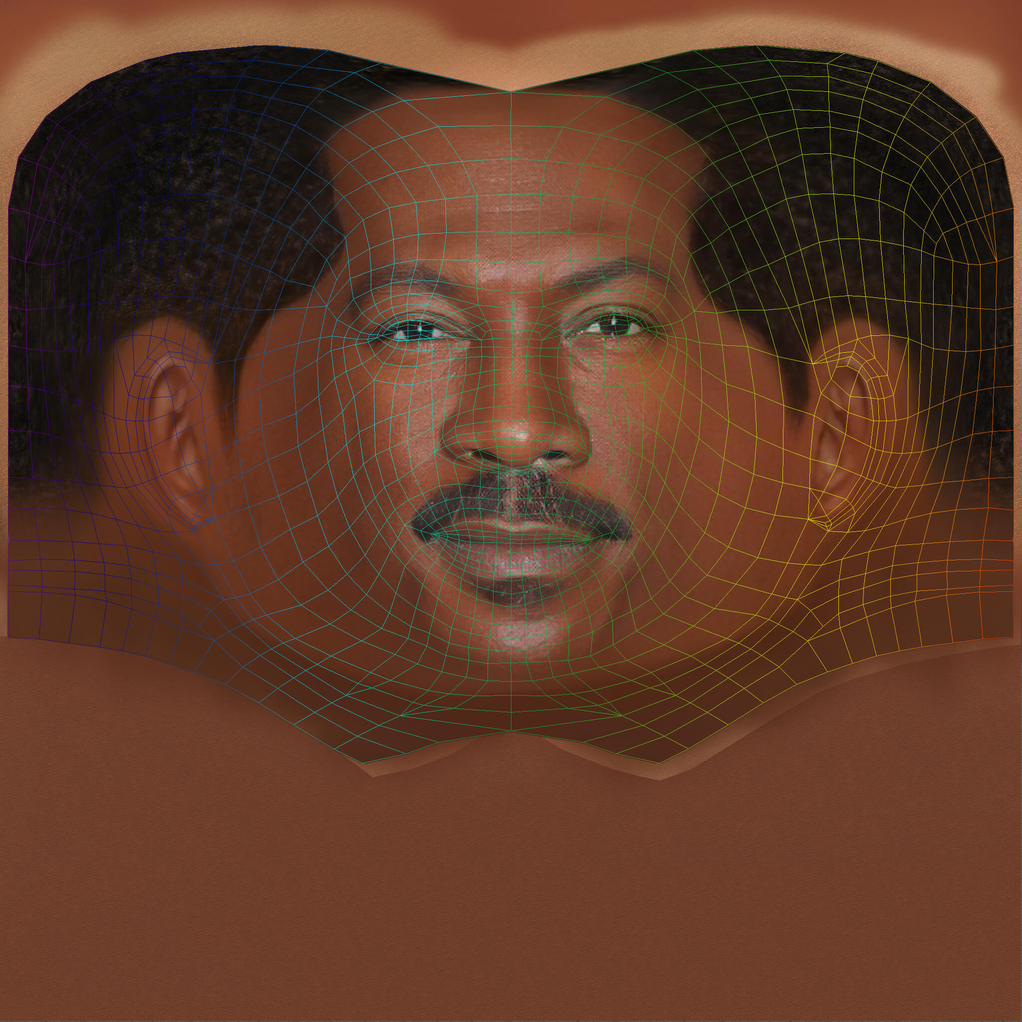 Eddie Murphy Head - Low Poly Head for Game Low Poly 3D Model by Nammichael
