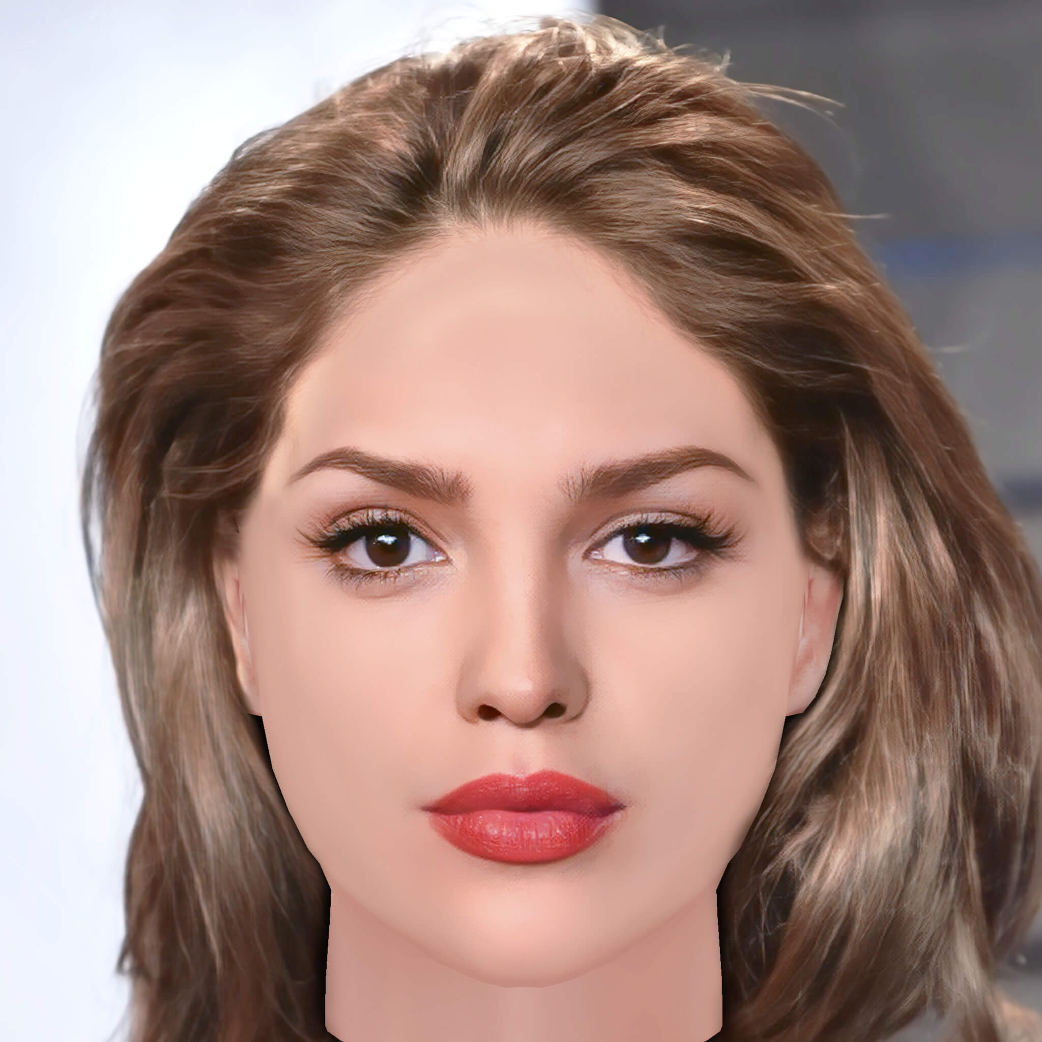 Eiza Gonzalez Head - No Hair - Low Poly Head for Game 3D Model by ...