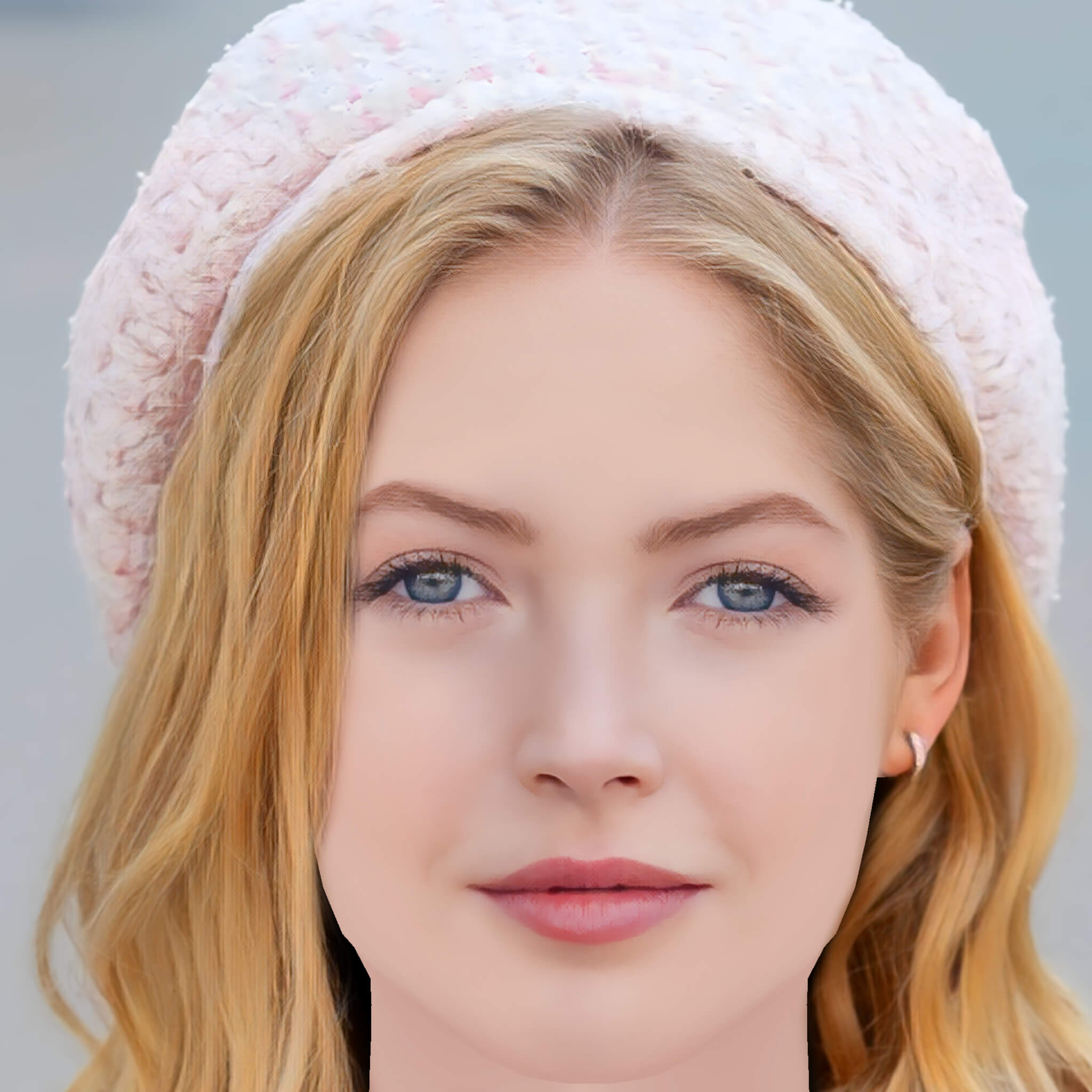 Ellie Bamber Head - No Hair - Low Poly Head for Game 3D Model by Nammichael