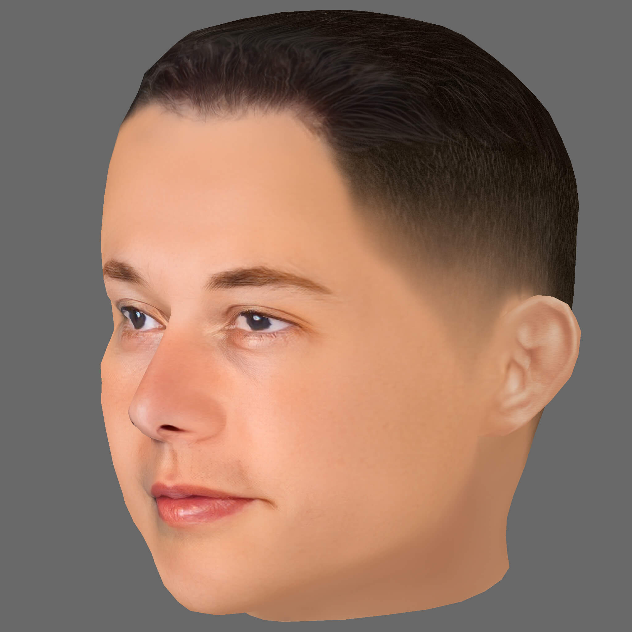 Elon Musk Head - Low Poly Head for Game 3D Model by Nammichael