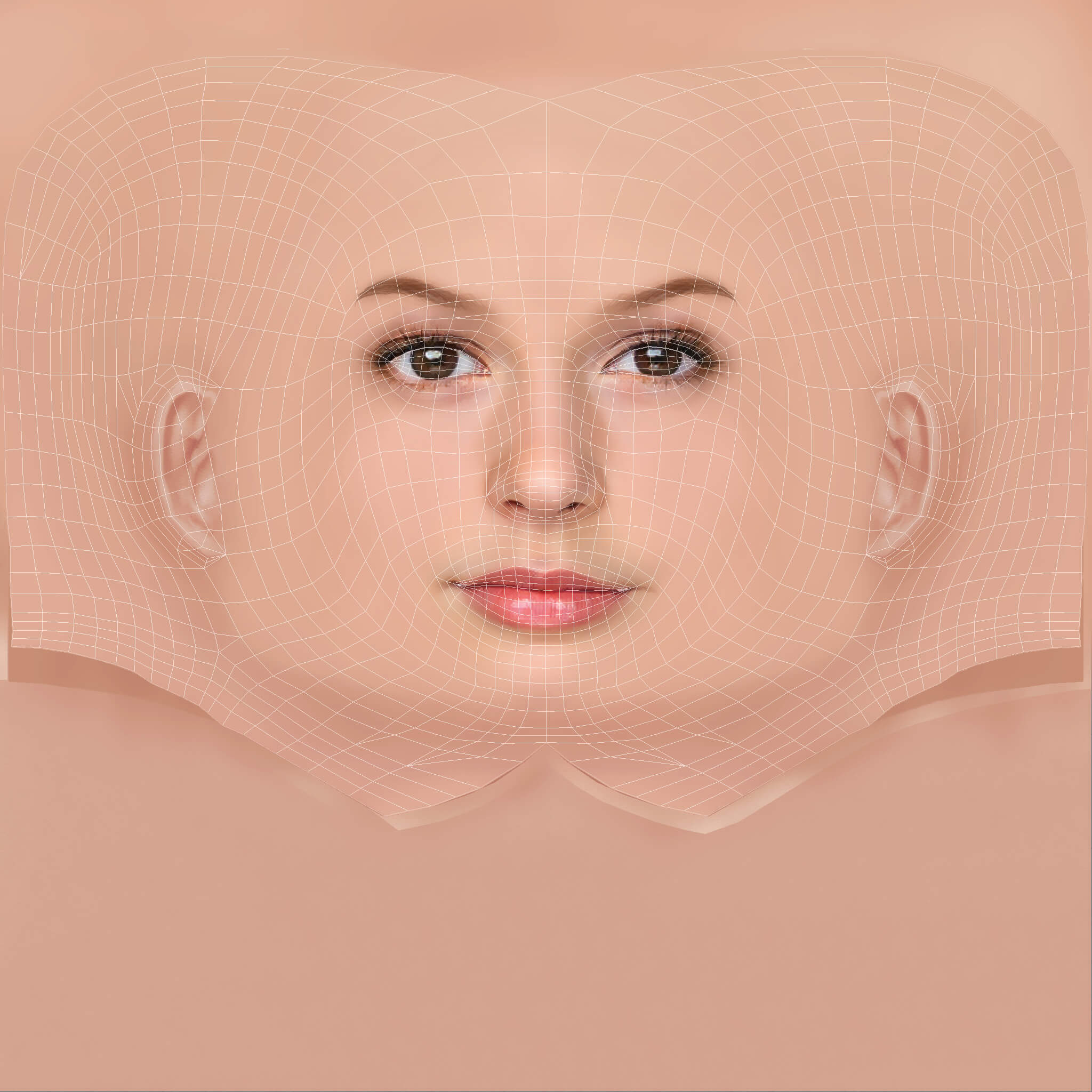 Emily Alyn Lind Head - No Hair - Low Poly Head for Game 3D Model by ...