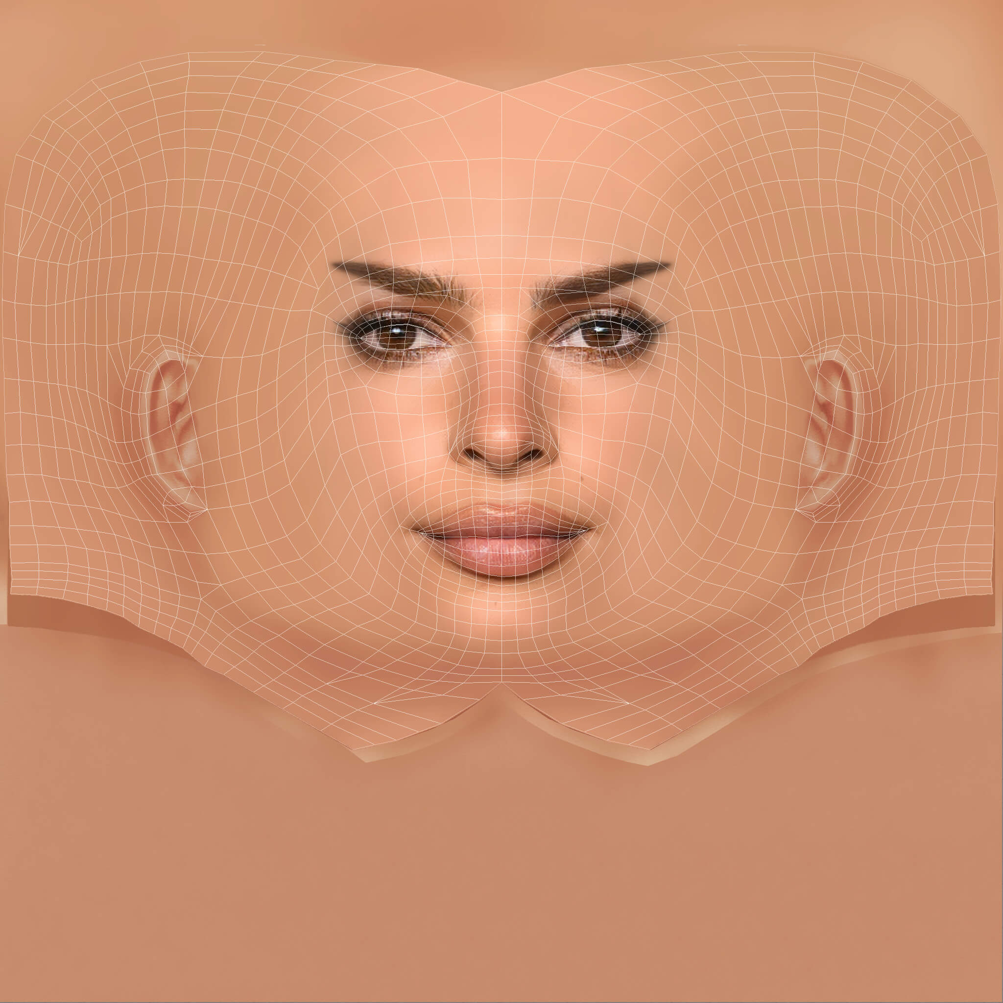 Emily Ratajkowski - No Hair - Low Poly Head for Game 3D Model by Nammichael