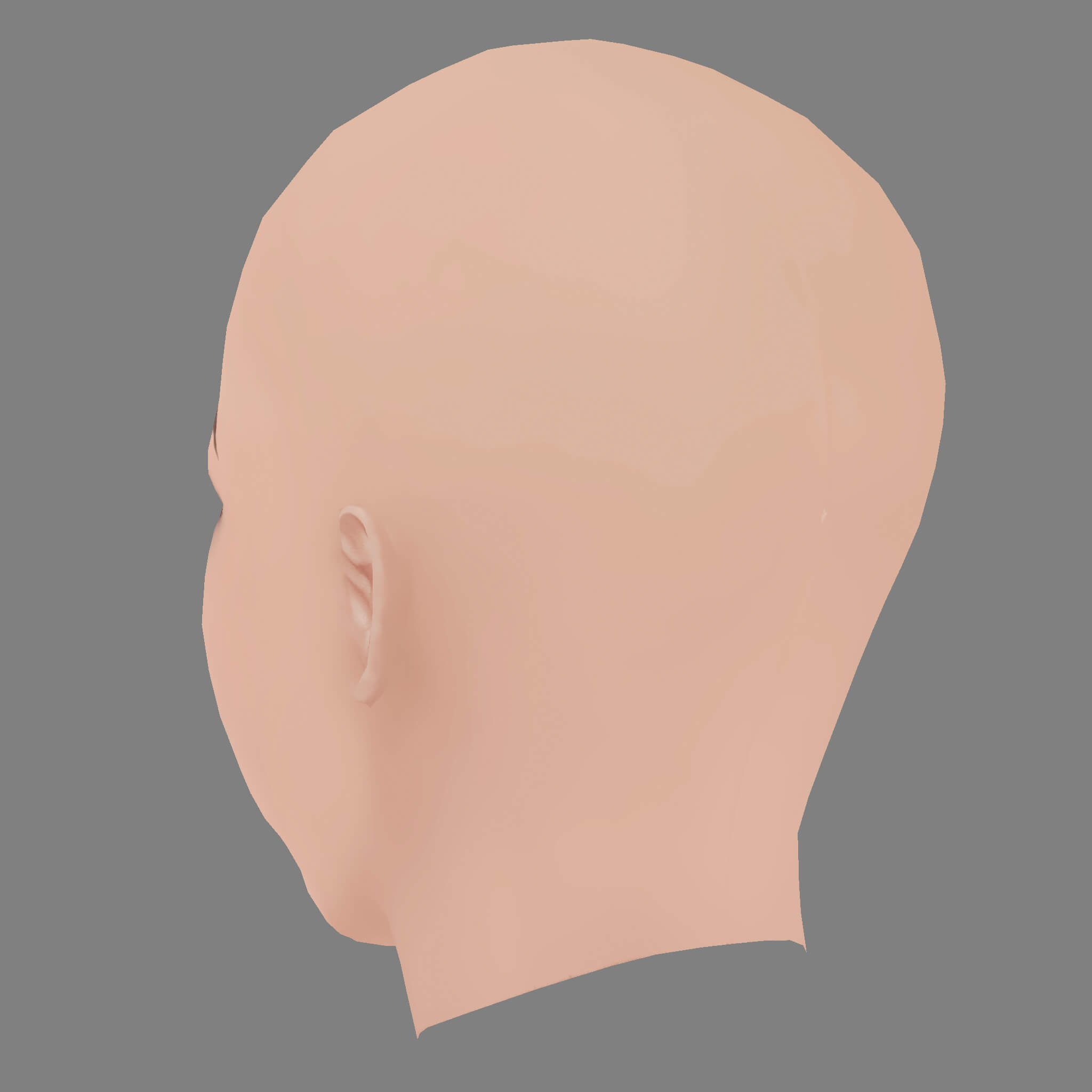 Emma Mackey Head - No Hair - Low Poly Head for Game 3D Model by Nammichael