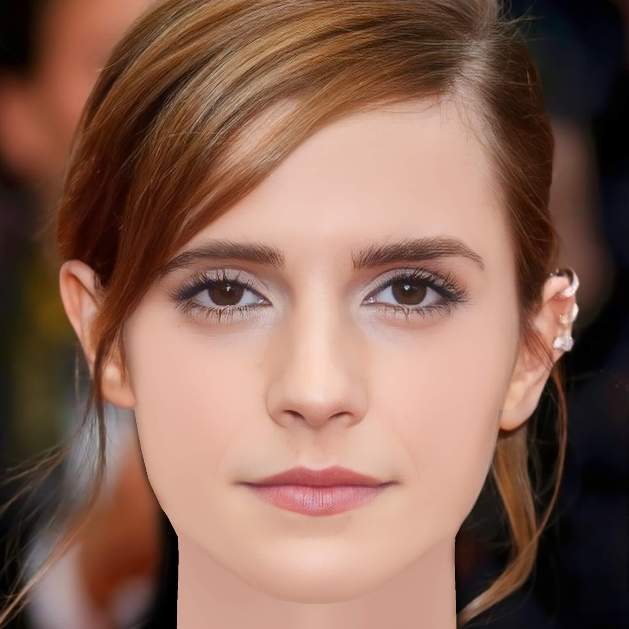 Emma Watson Head - No Hair - Low Poly Head for Game 3D Model by Nammichael