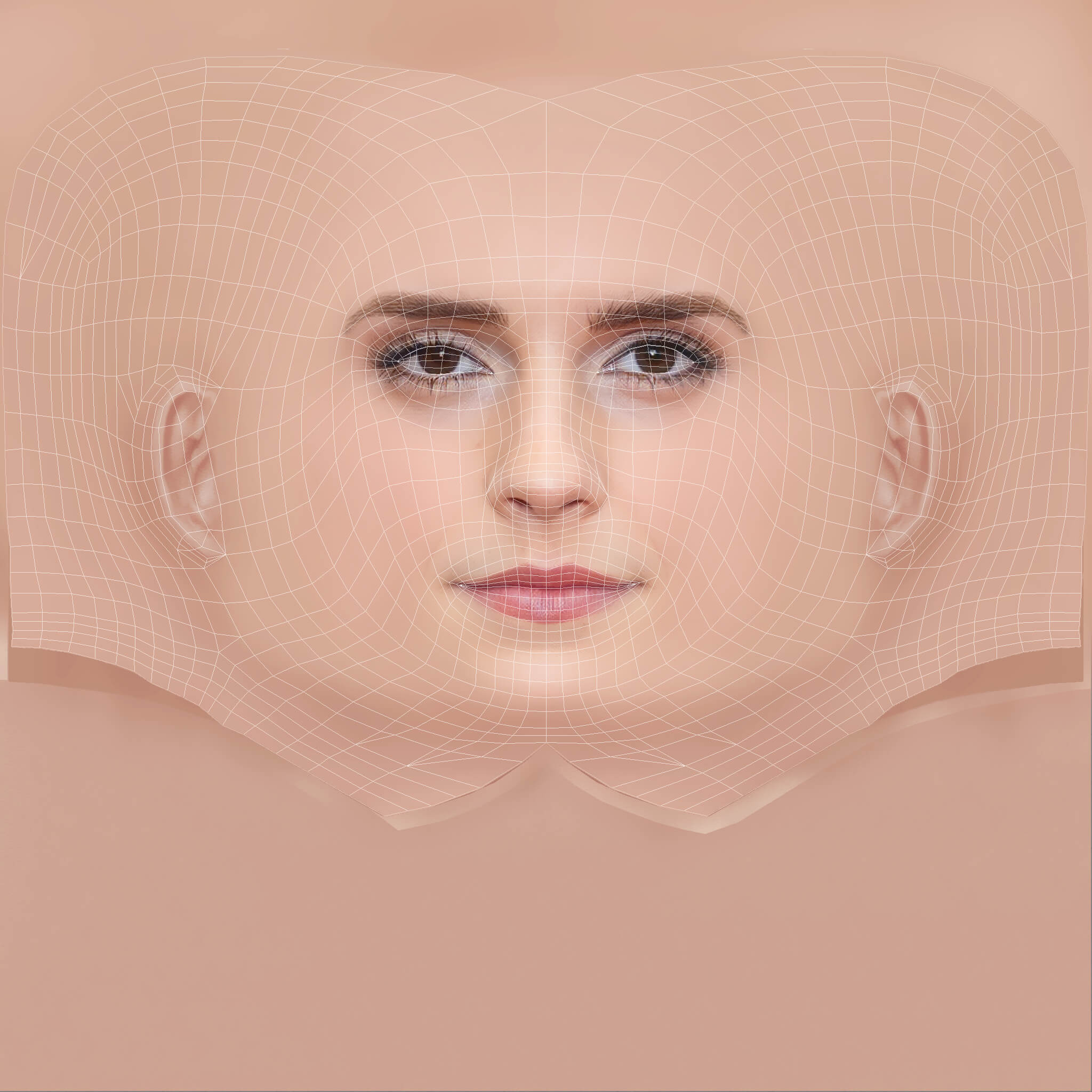 Emma Watson Head - No Hair - Low Poly Head for Game 3D Model by Nammichael