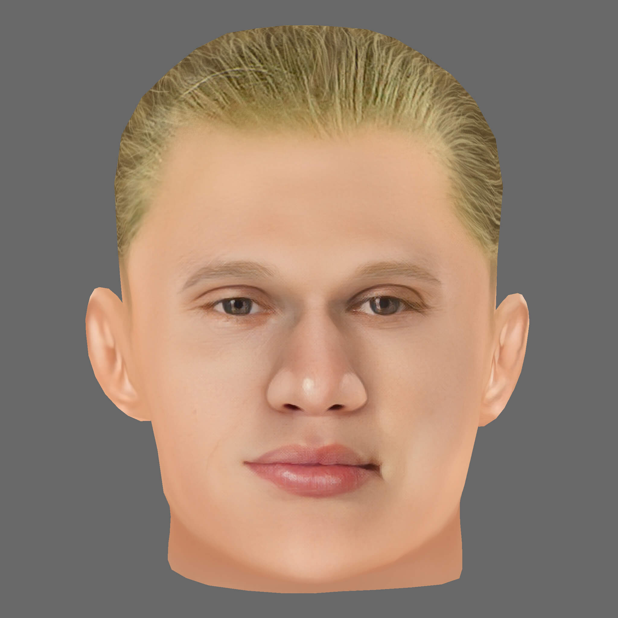 Erling Haaland Head - Low Poly Head for Game Low Poly 3D Model by ...