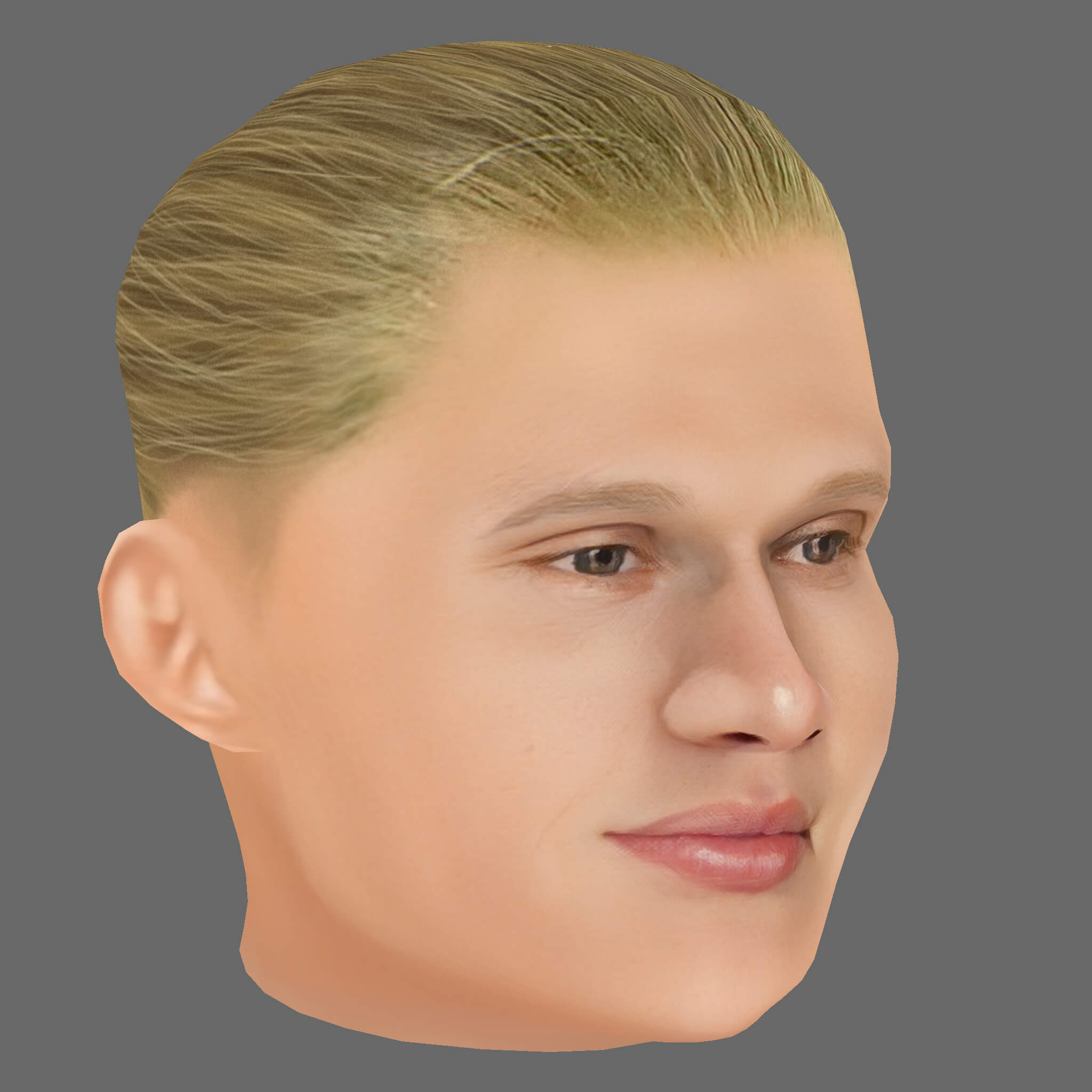 Erling Haaland Head - Low Poly Head for Game Low Poly 3D Model by ...