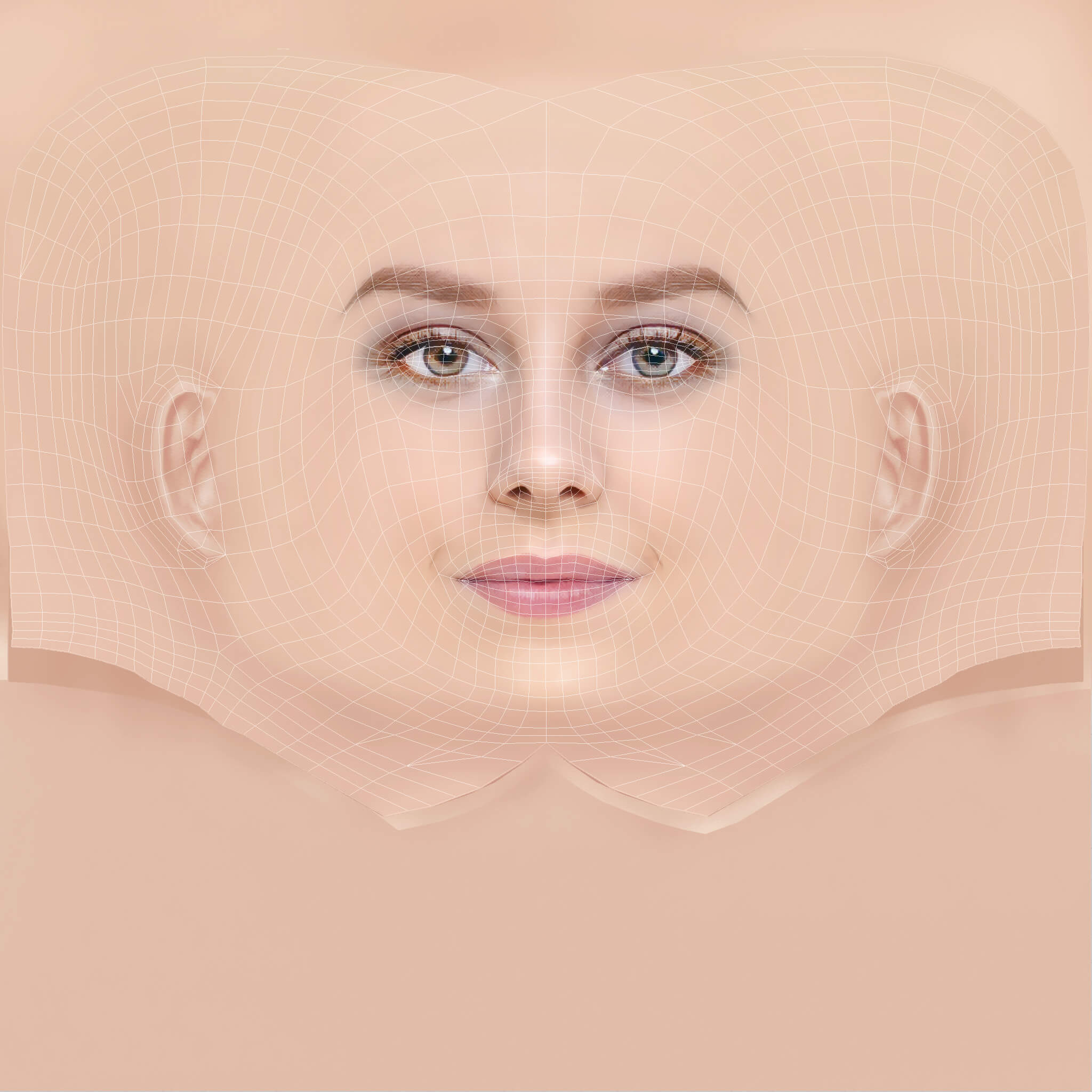 Ester Expósito Head - No Hair - Low Poly Head for Gam 3D Model by ...