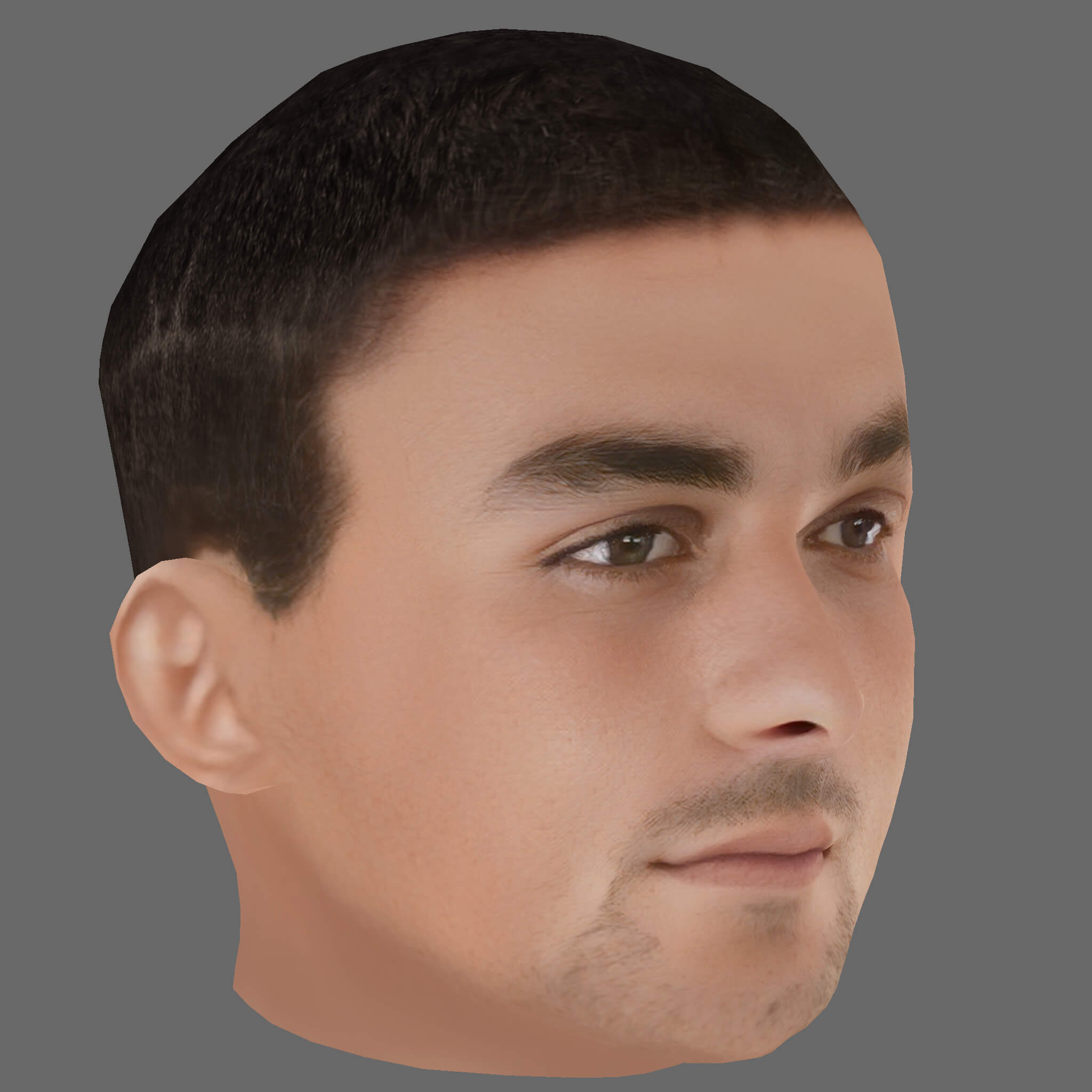 Ferran Torres Head - Low Poly Head for Game Low Poly 3D Model by Nammichael