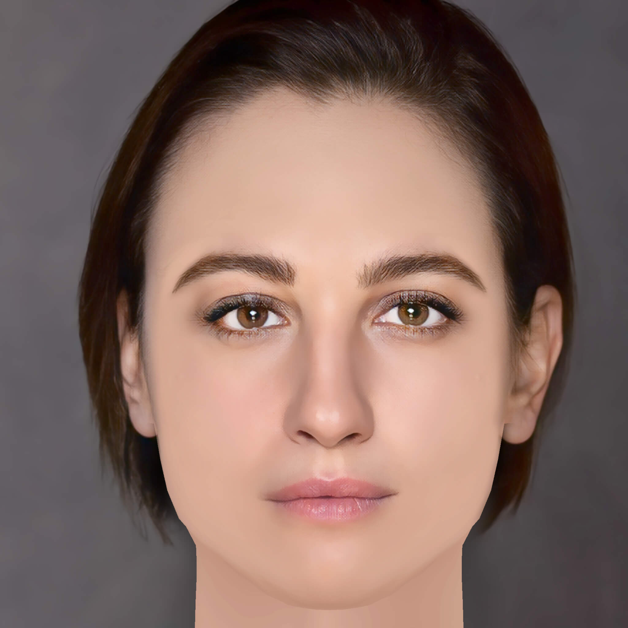Francesca Inaudi Head - No Hair - Low Poly Head for Game 3D Model by ...