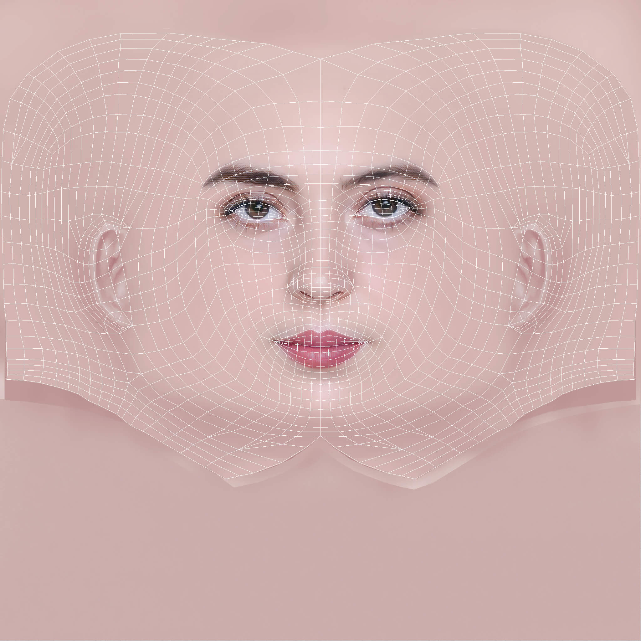 Garance Marillier Head - No Hair - Low Poly Head for Game 3D Model by ...
