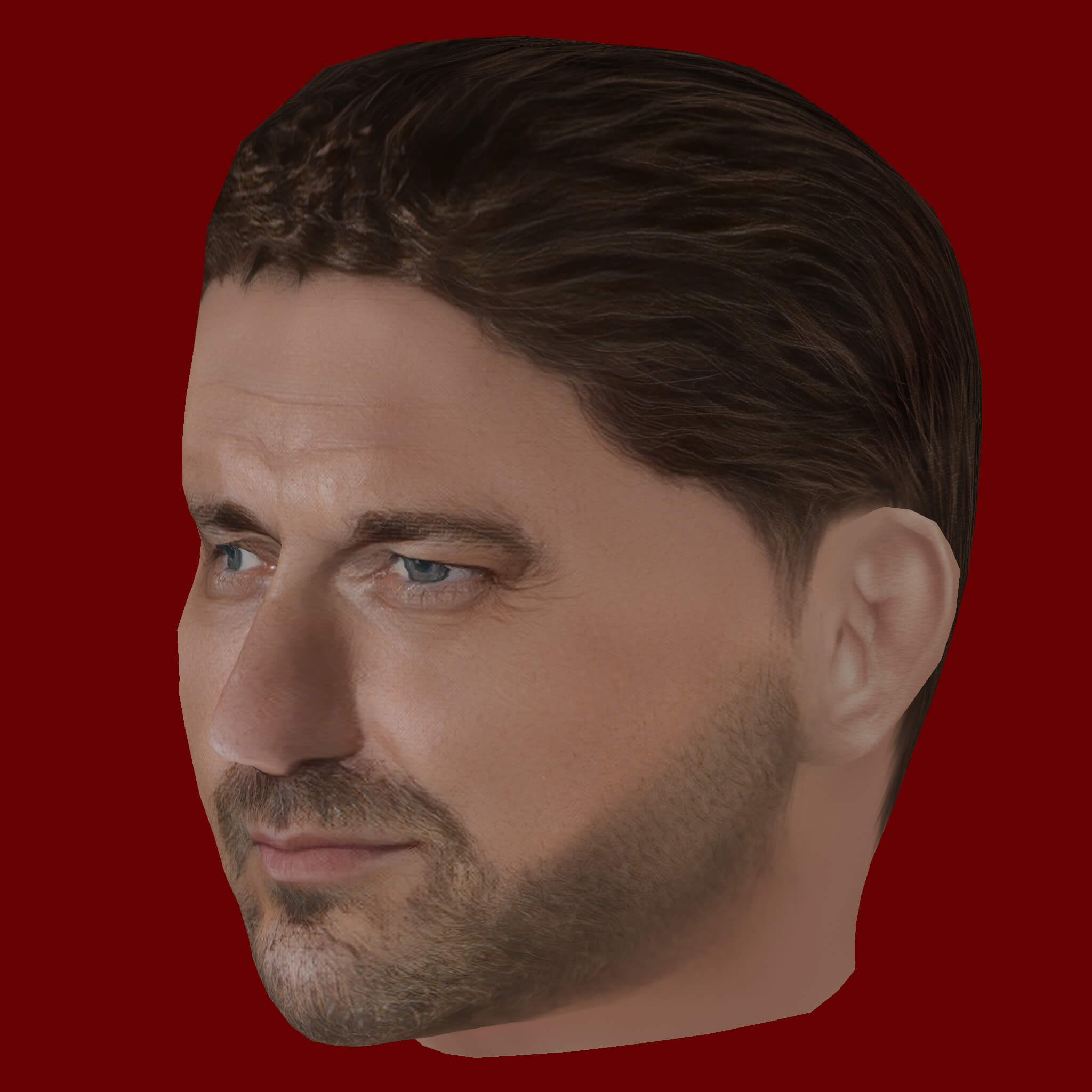 Gerard Butler Head - 3D Model by Nammichael