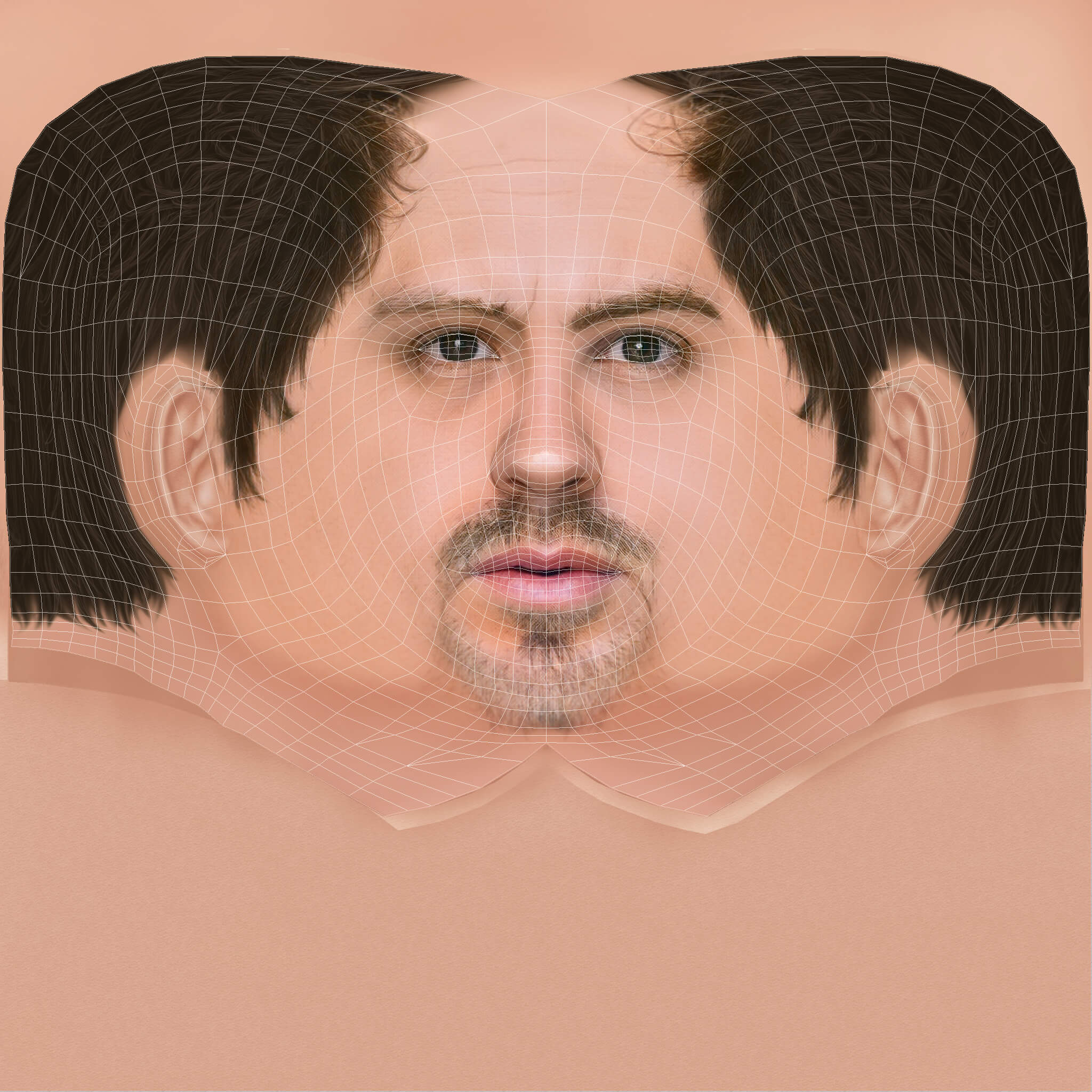 Gore Abrams Head - Low Poly Head for Game 3D Model by Nammichael