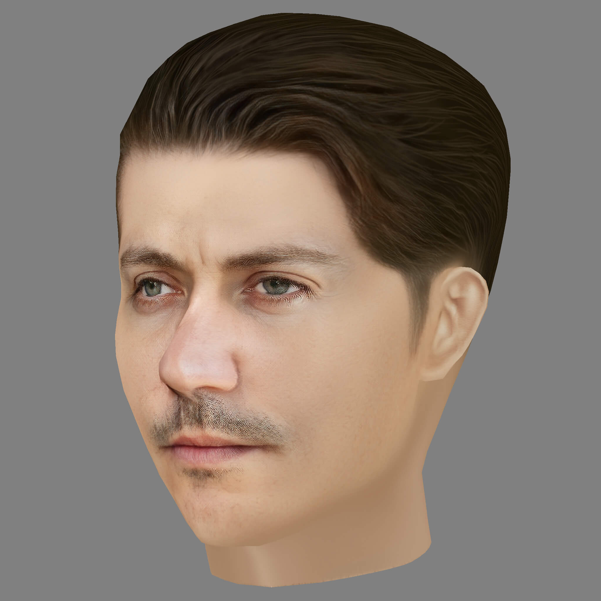 Greg Kolpakchi Head - Low Poly Head for Game 3D Model by Nammichael