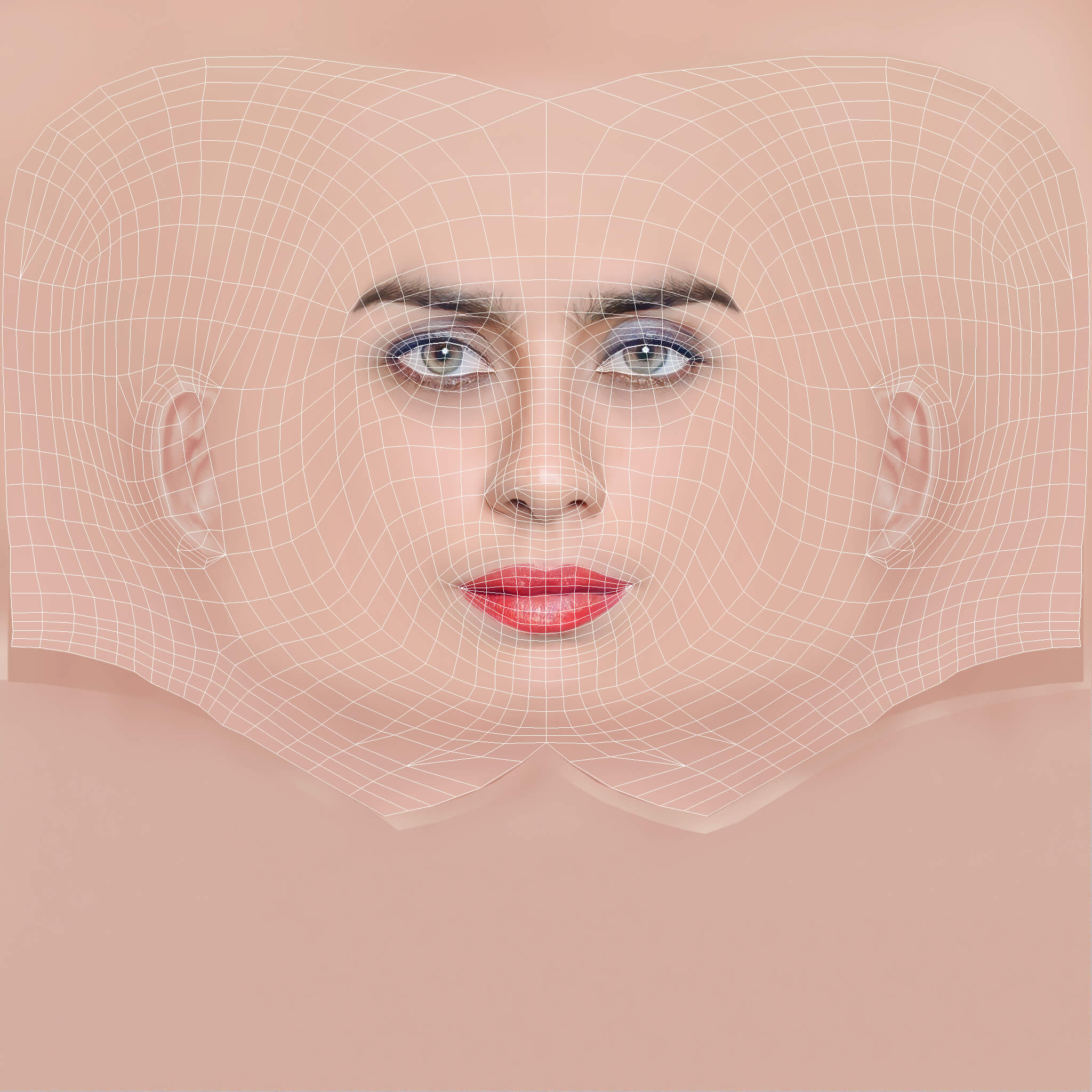 Greta Scarano Head - No Hair - Low Poly Head for Game 3D Model by ...