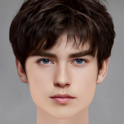 Handsome Boy Head 01 - No Hair - Low Poly Head for Game 3D Model by ...