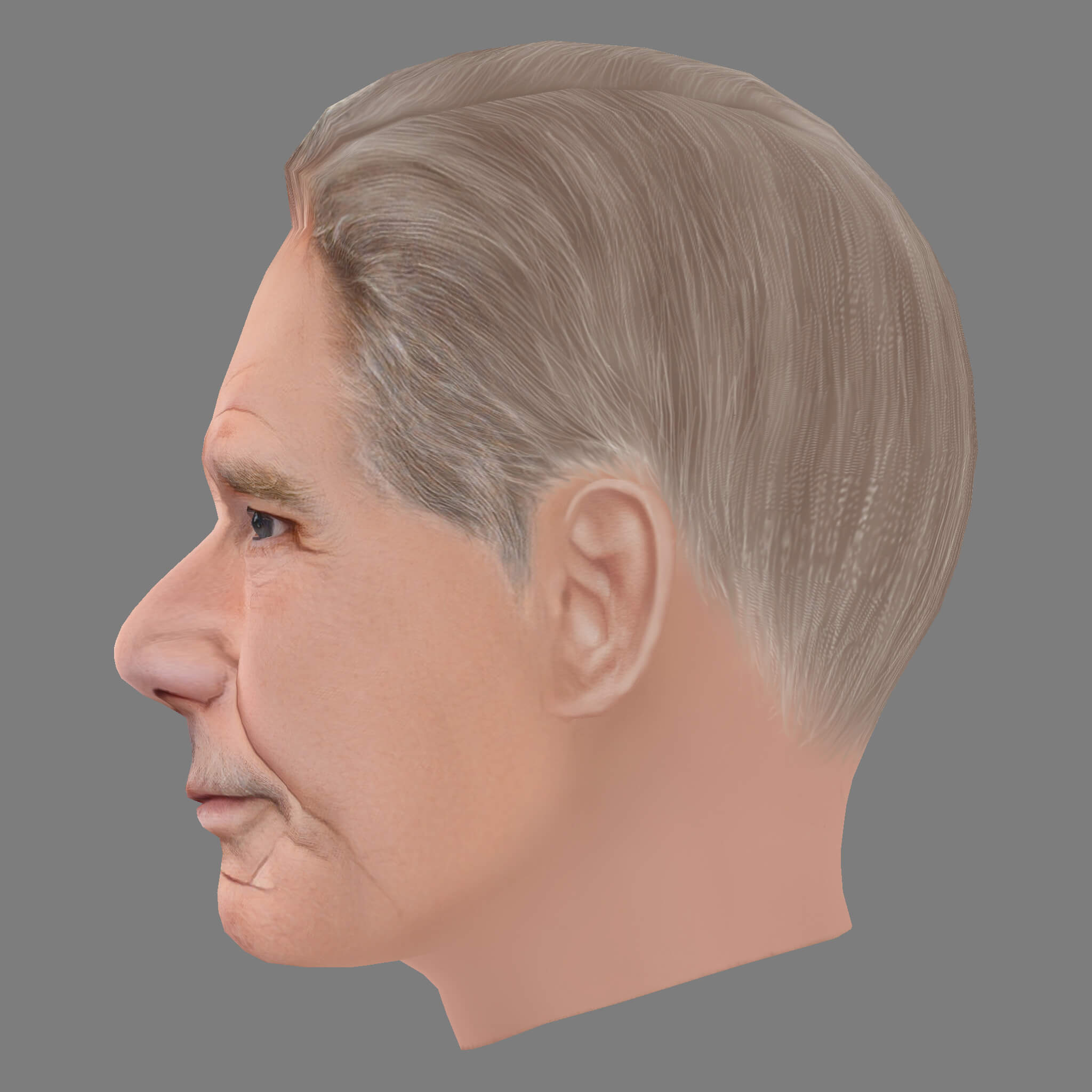 Harrison Ford Head - Low Poly Head for Game 3D Model by Nammichael