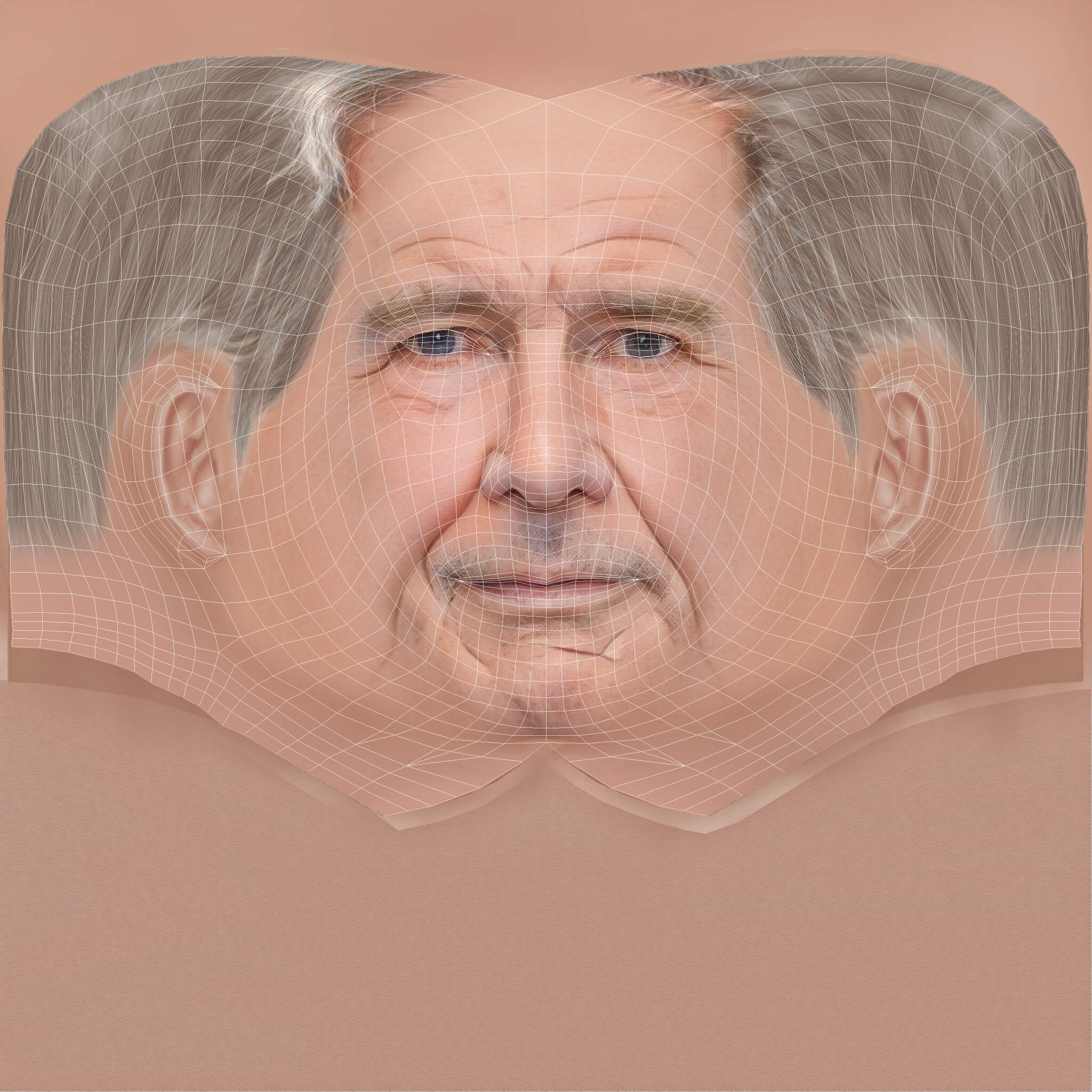 Harrison Ford Head - Low Poly Head for Game 3D Model by Nammichael
