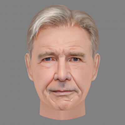 Harrison Ford Head - Low Poly Head for Game 3D Model by Nammichael