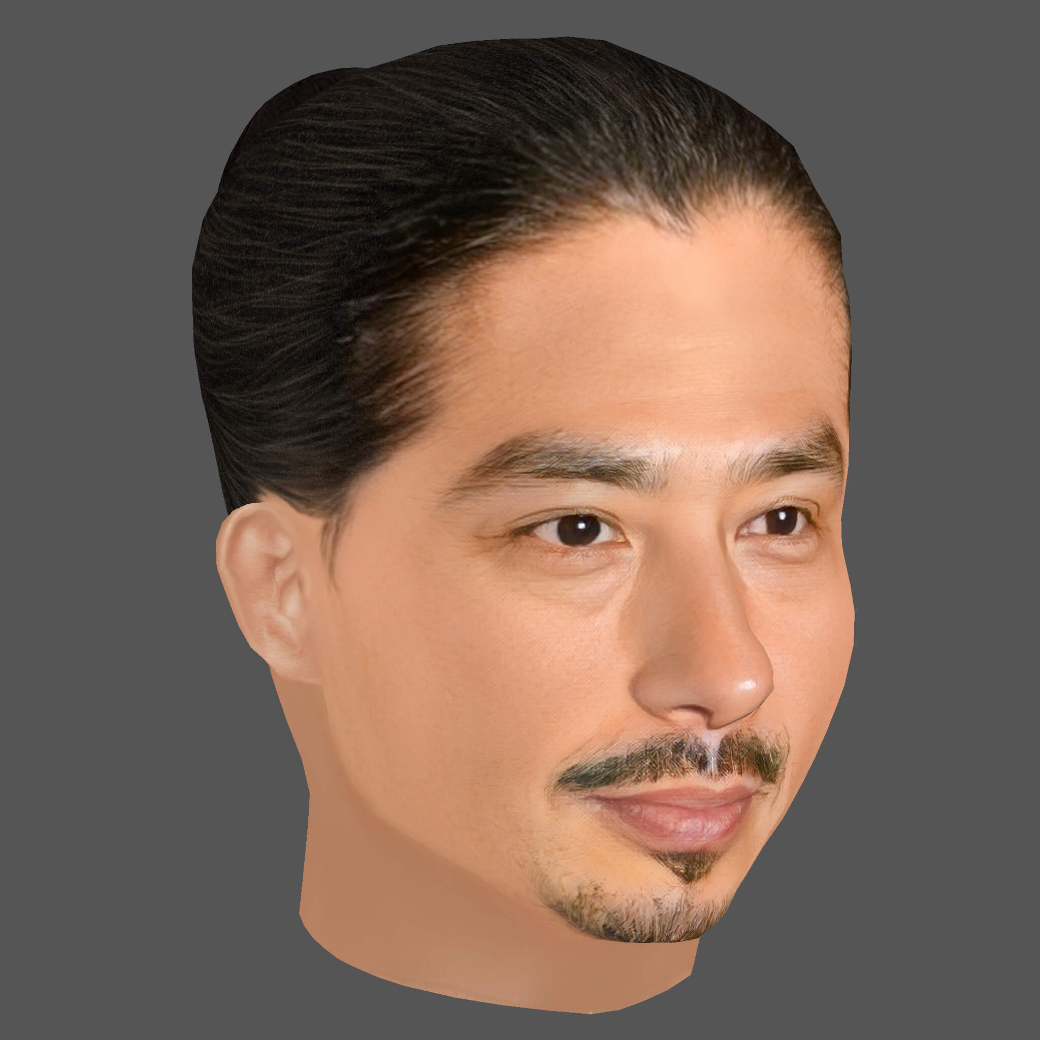 Hiroyuki Sanada Head - Low Poly Head for Game 3D Model by Nammichael