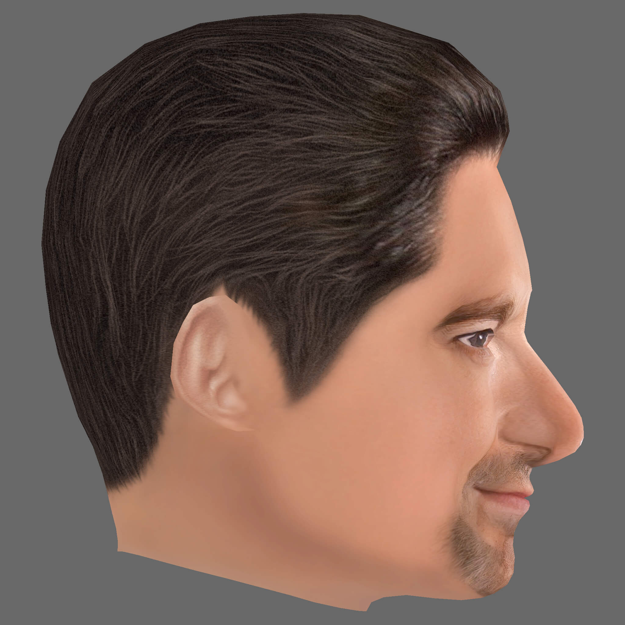 Hugh Jackman Head - Low Poly Head for Game Low Poly 3D Model by Nammichael