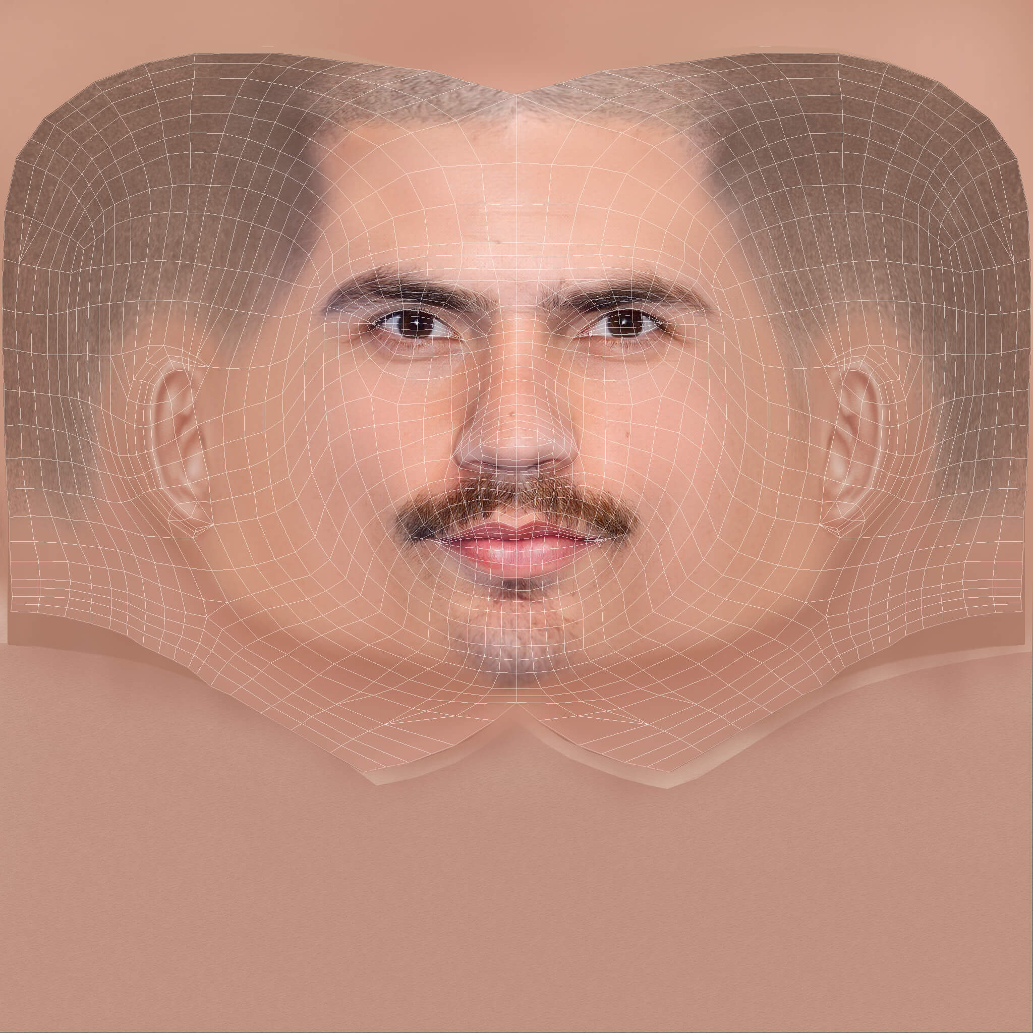 Hugo Diego Garcia Head - Low Poly Head for Game 3D Model by Nammichael