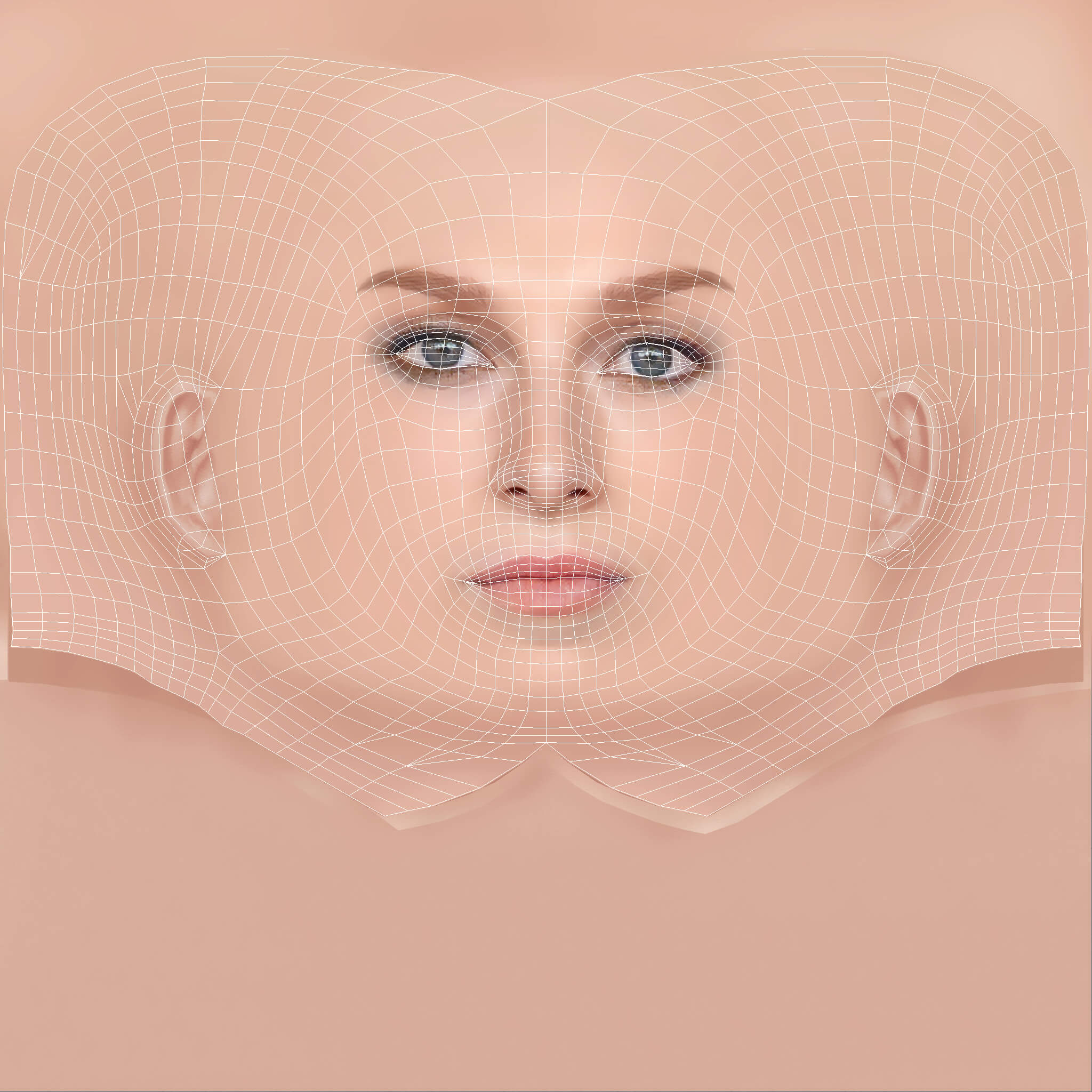 Hunter Schafer Head - No Hair - Low Poly Head for Game 3D Model by ...