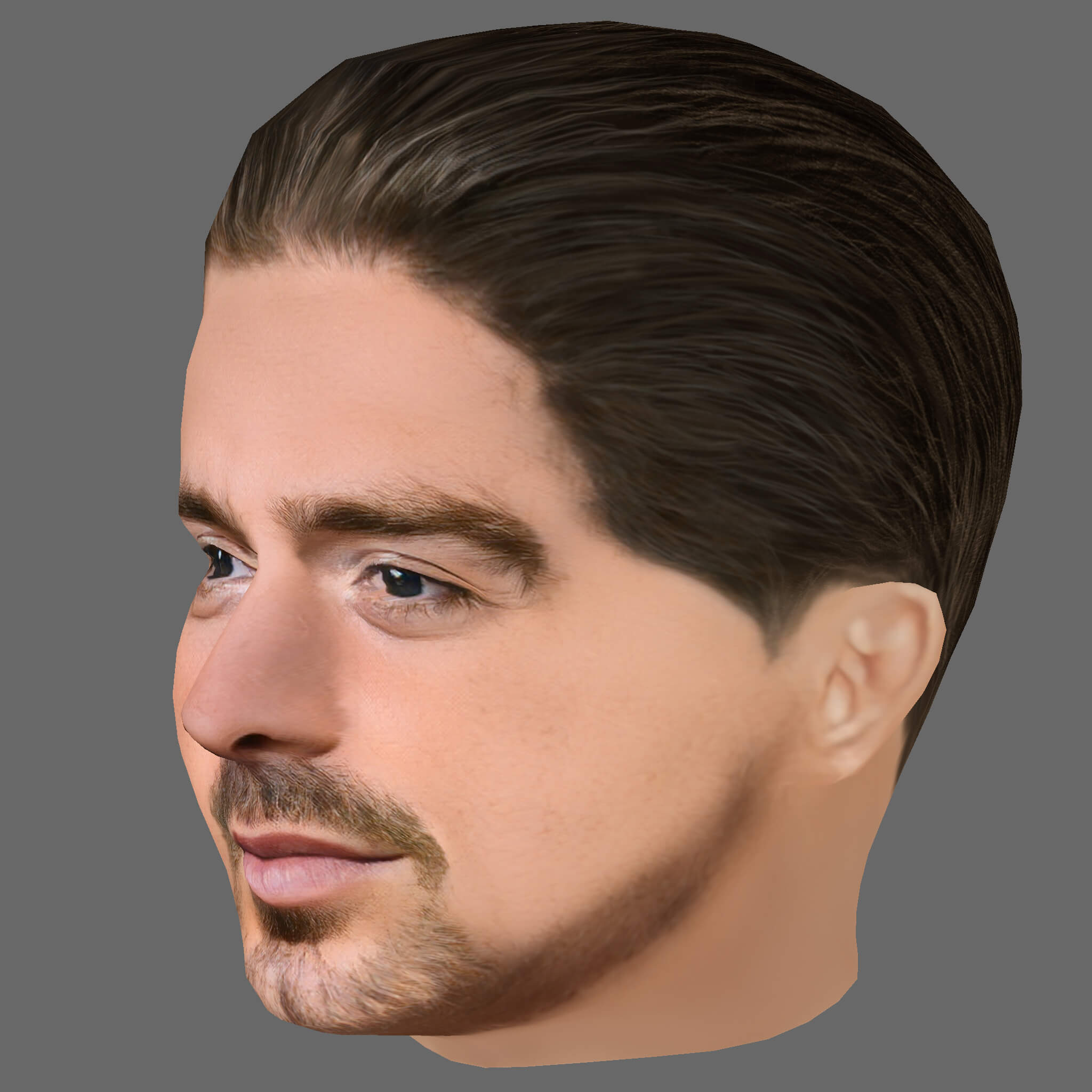 Jack Grealish Head - Low Poly Head for Game Low Poly 3D Model by Nammichael