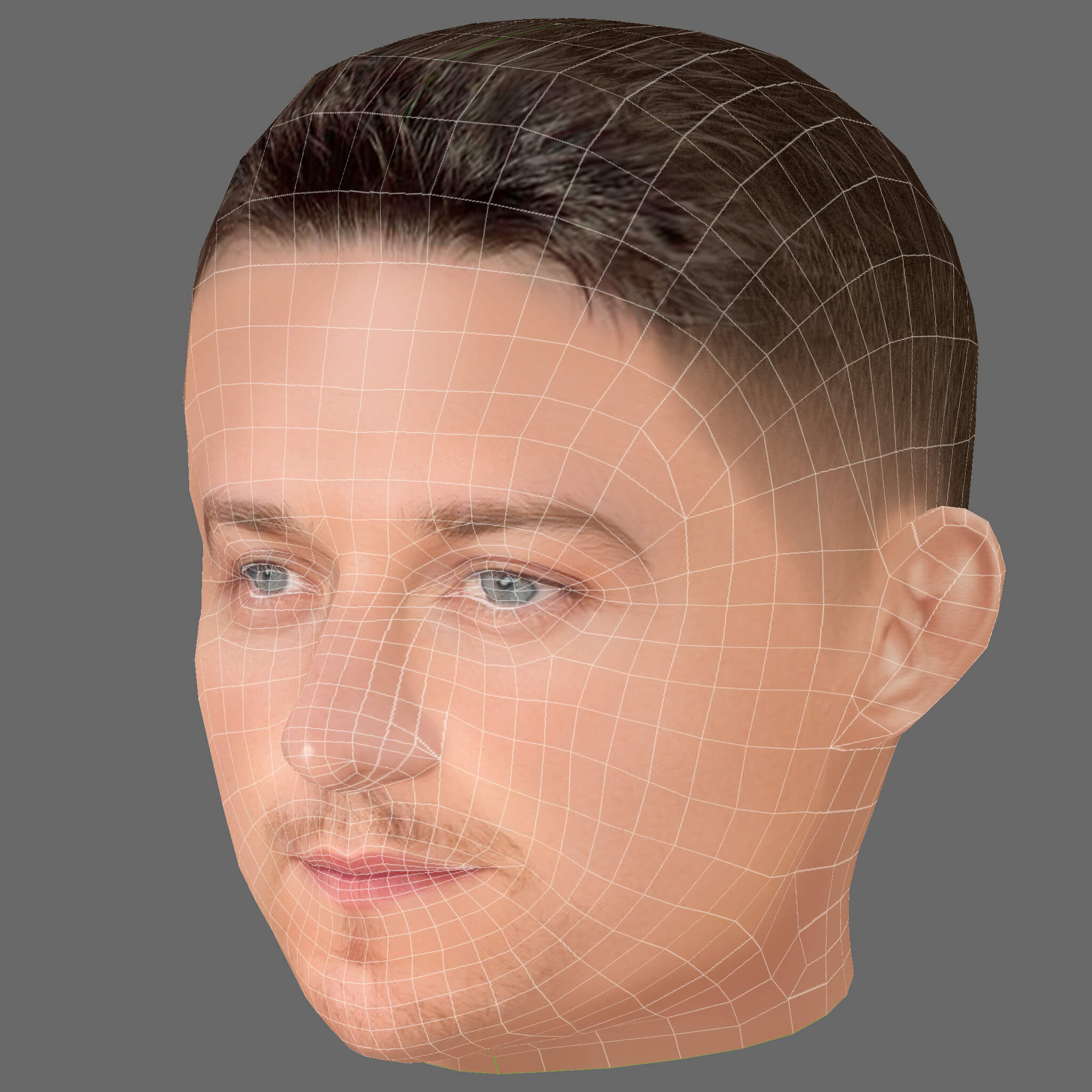 James Mcavoy Head - Low Poly Head for Game 3D Model by Nammichael