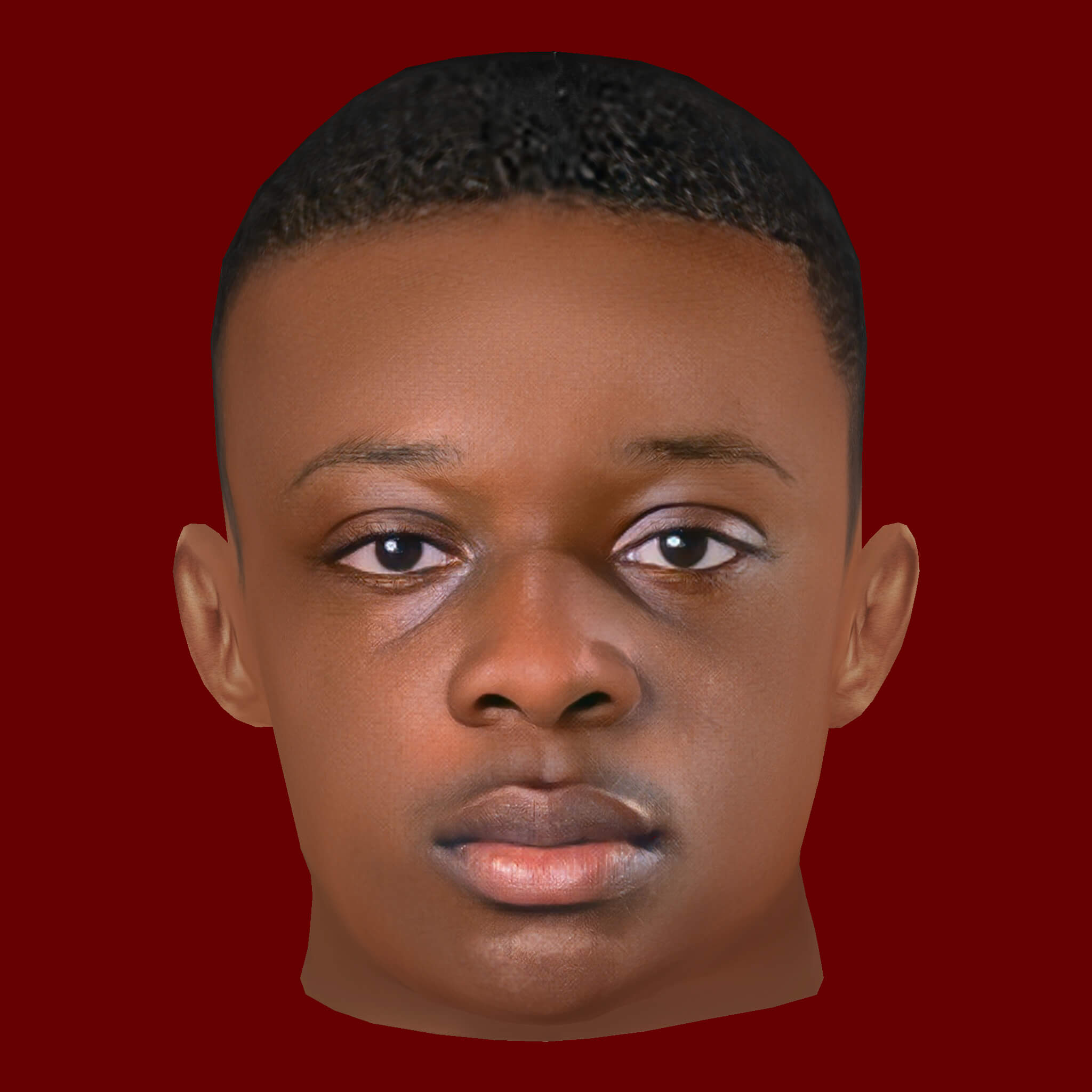 Jeremy Doku Head - Low Poly Head for Game Low Poly 3D Model by Nammichael