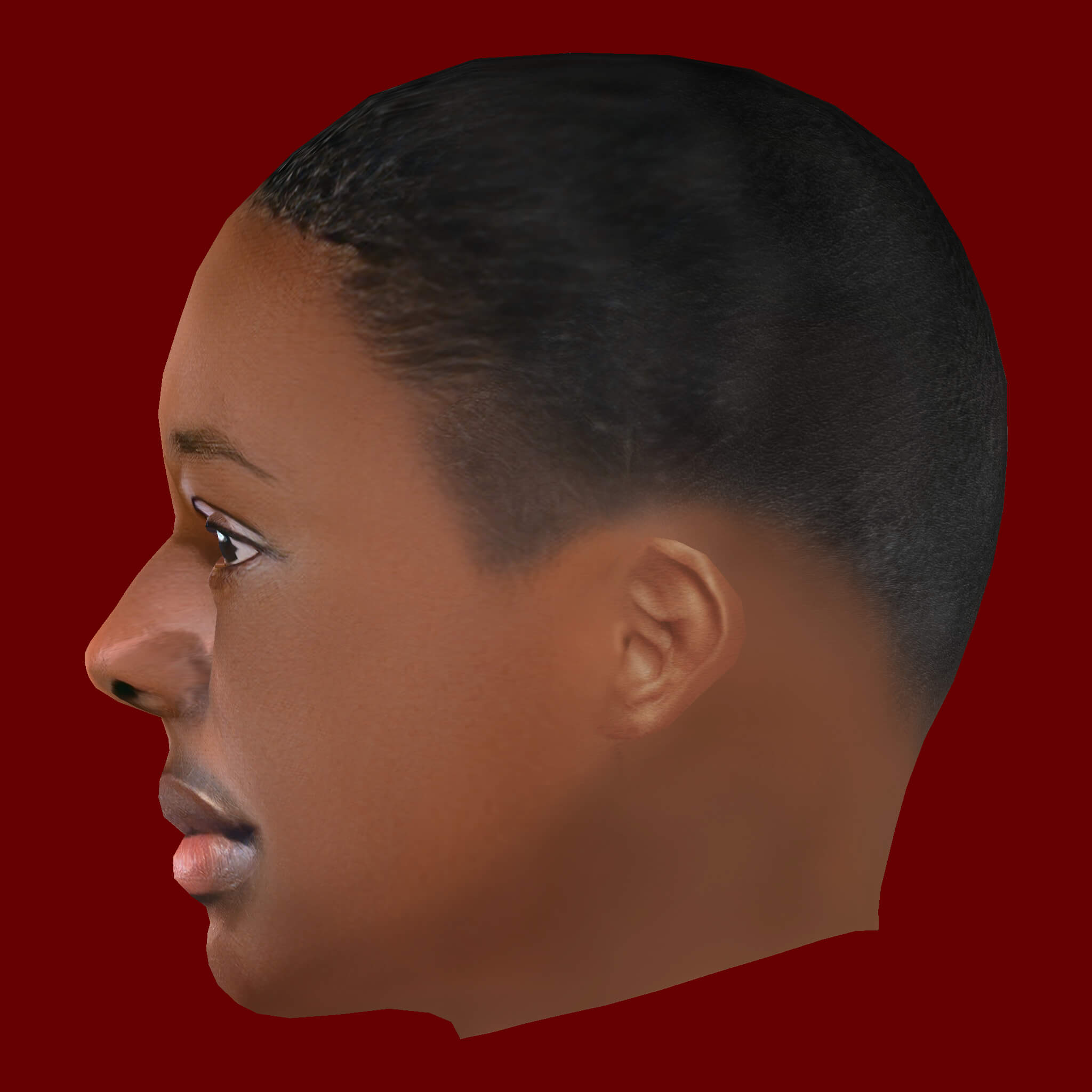 Jeremy Doku Head - Low Poly Head for Game Low Poly 3D Model by Nammichael