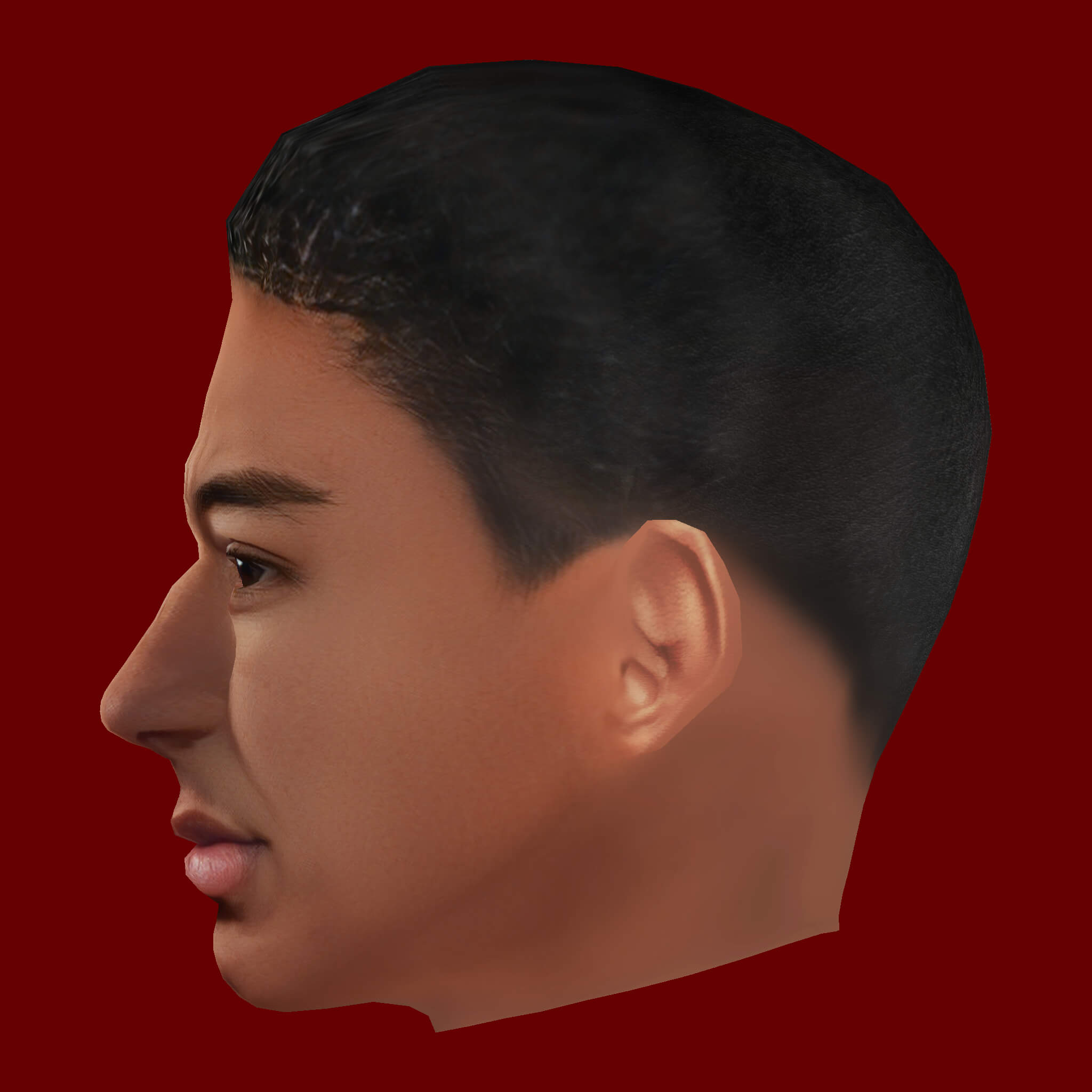 Jesse Lingard Head - Low Poly Head for Game 3D Model by Nammichael