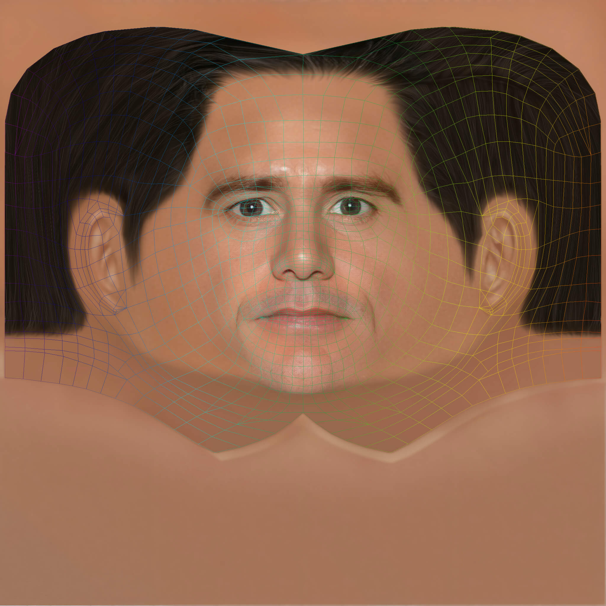 Jim Carrey Head - Low Poly Head for Game 3D Model by Nammichael