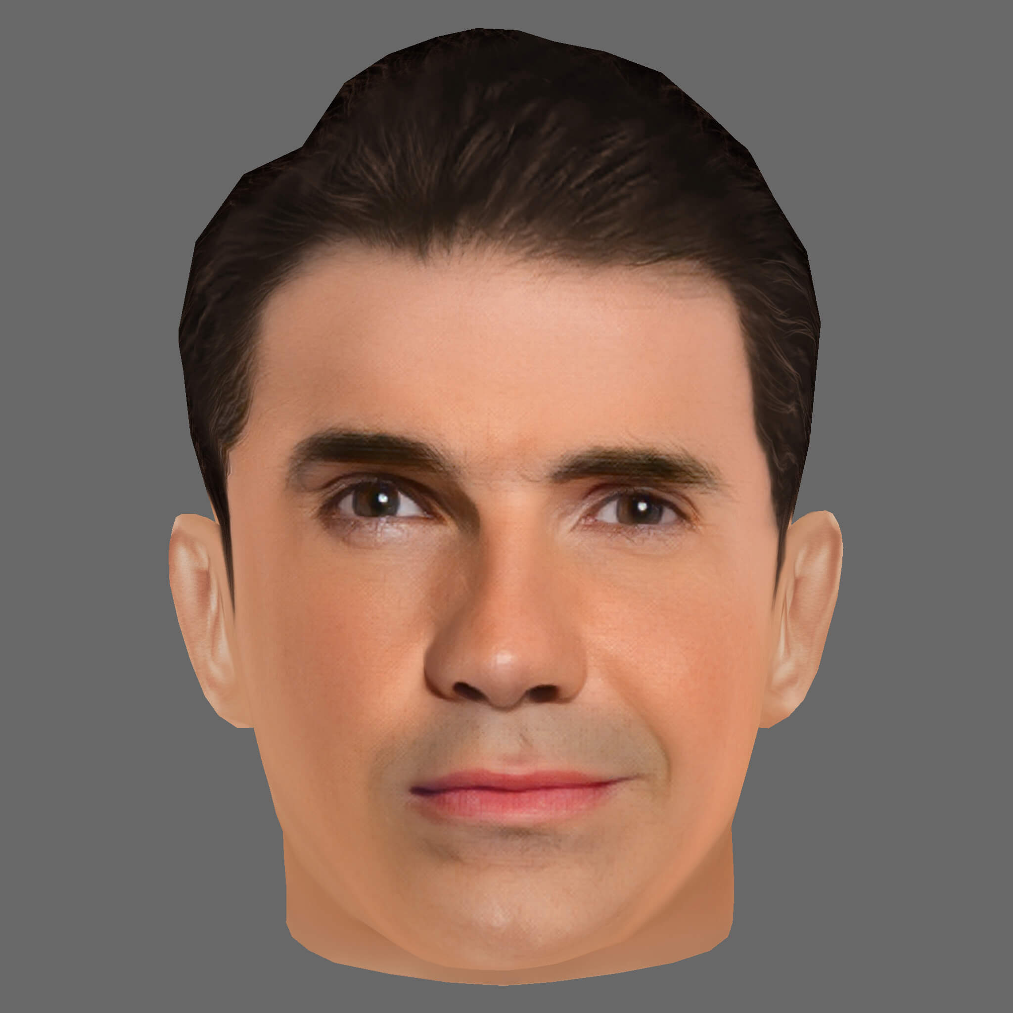Jimmy Carr Head - Low Poly Head for Game Low Poly 3D Model by Nammichael