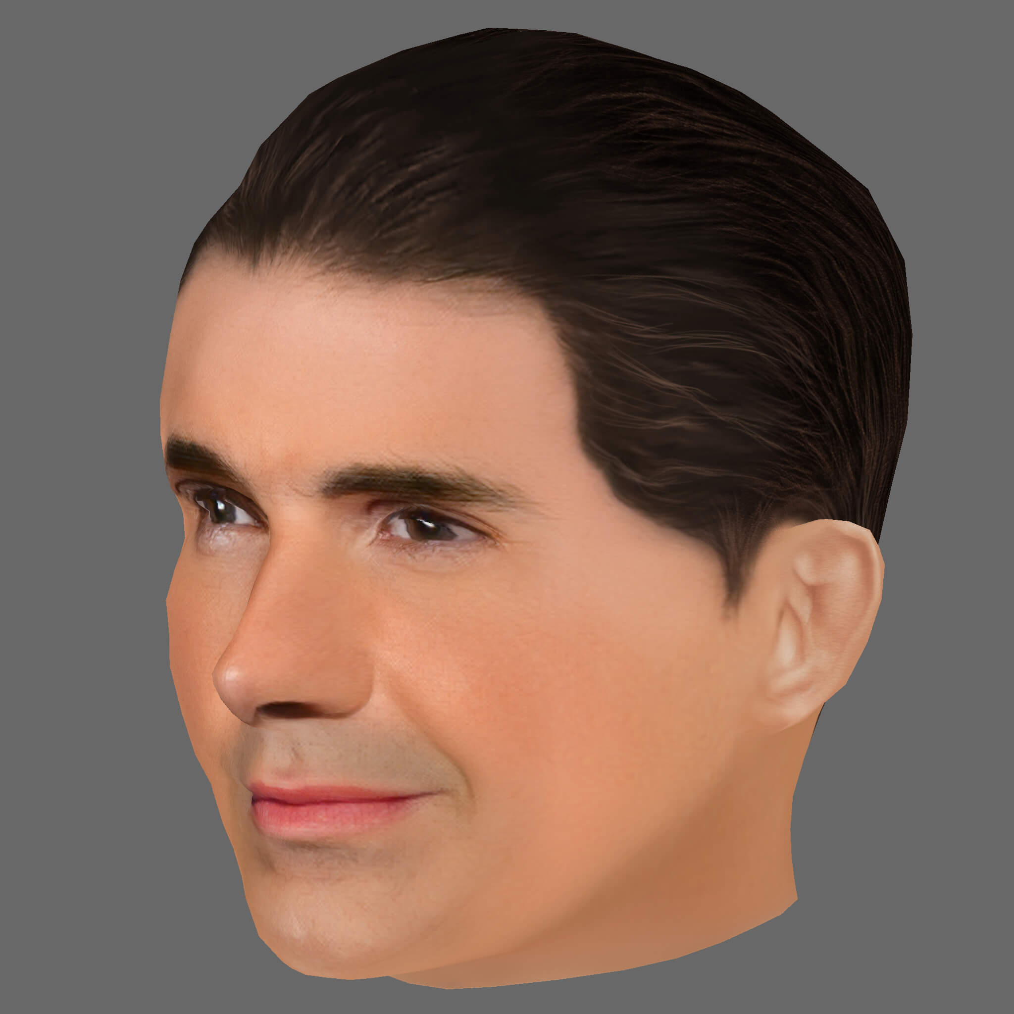 Jimmy Carr Head - Low Poly Head for Game Low Poly 3D Model by Nammichael