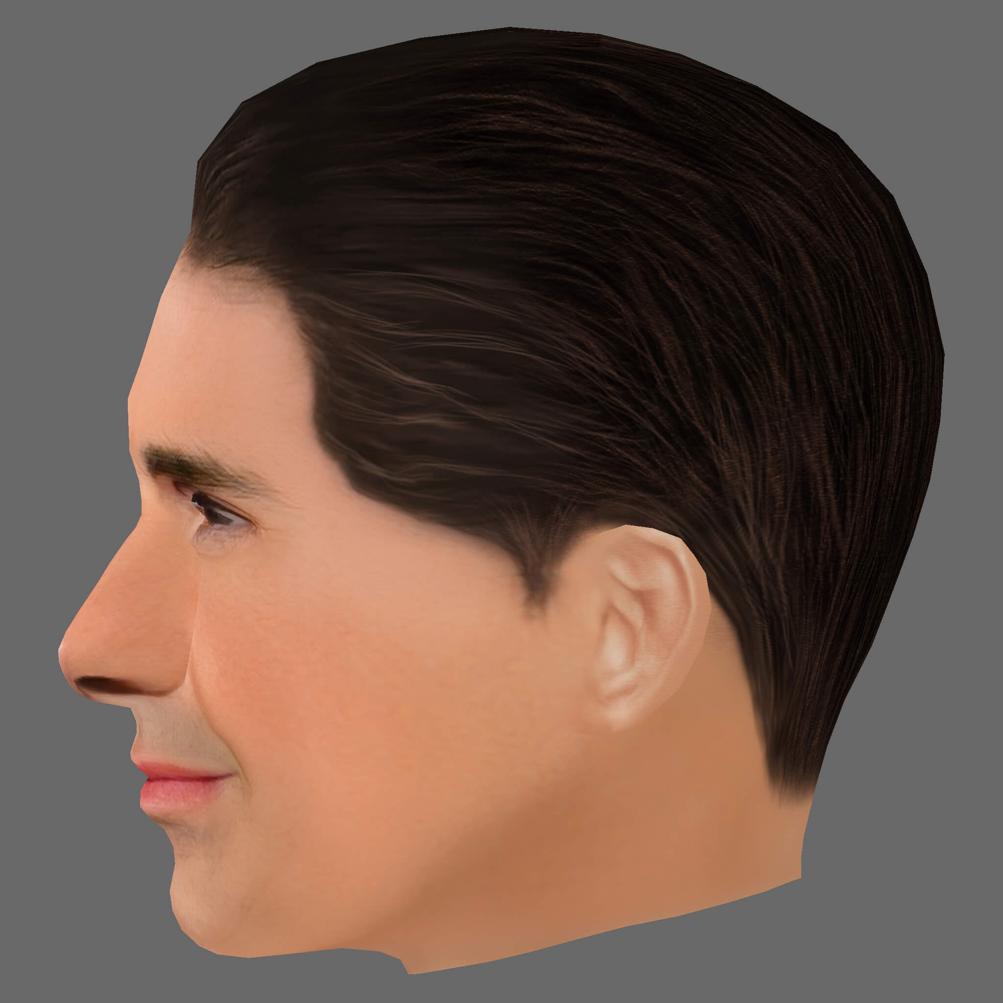 Jimmy Carr Head - Low Poly Head for Game Low Poly 3D Model by Nammichael