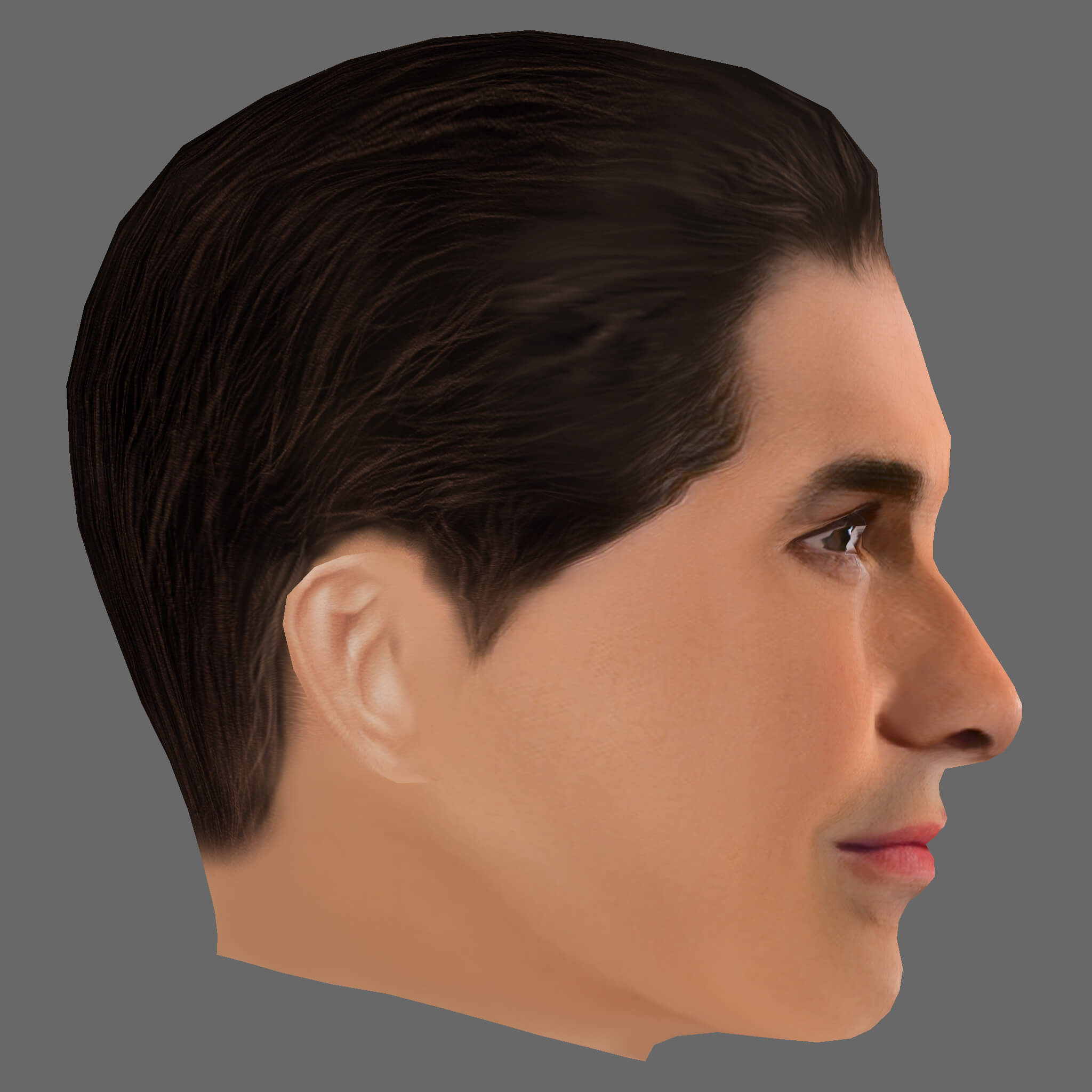 Jimmy Carr Head - Low Poly Head for Game Low Poly 3D Model by Nammichael
